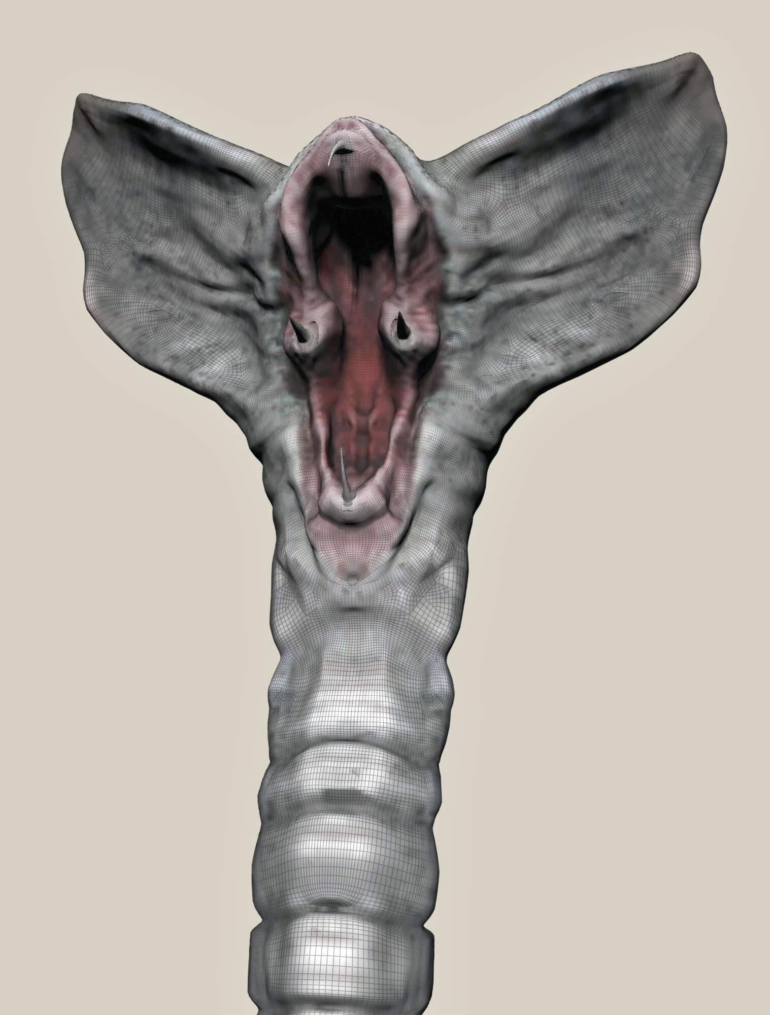 Alien Cobra (Tests) 3D Render, Digital Art by Summoner