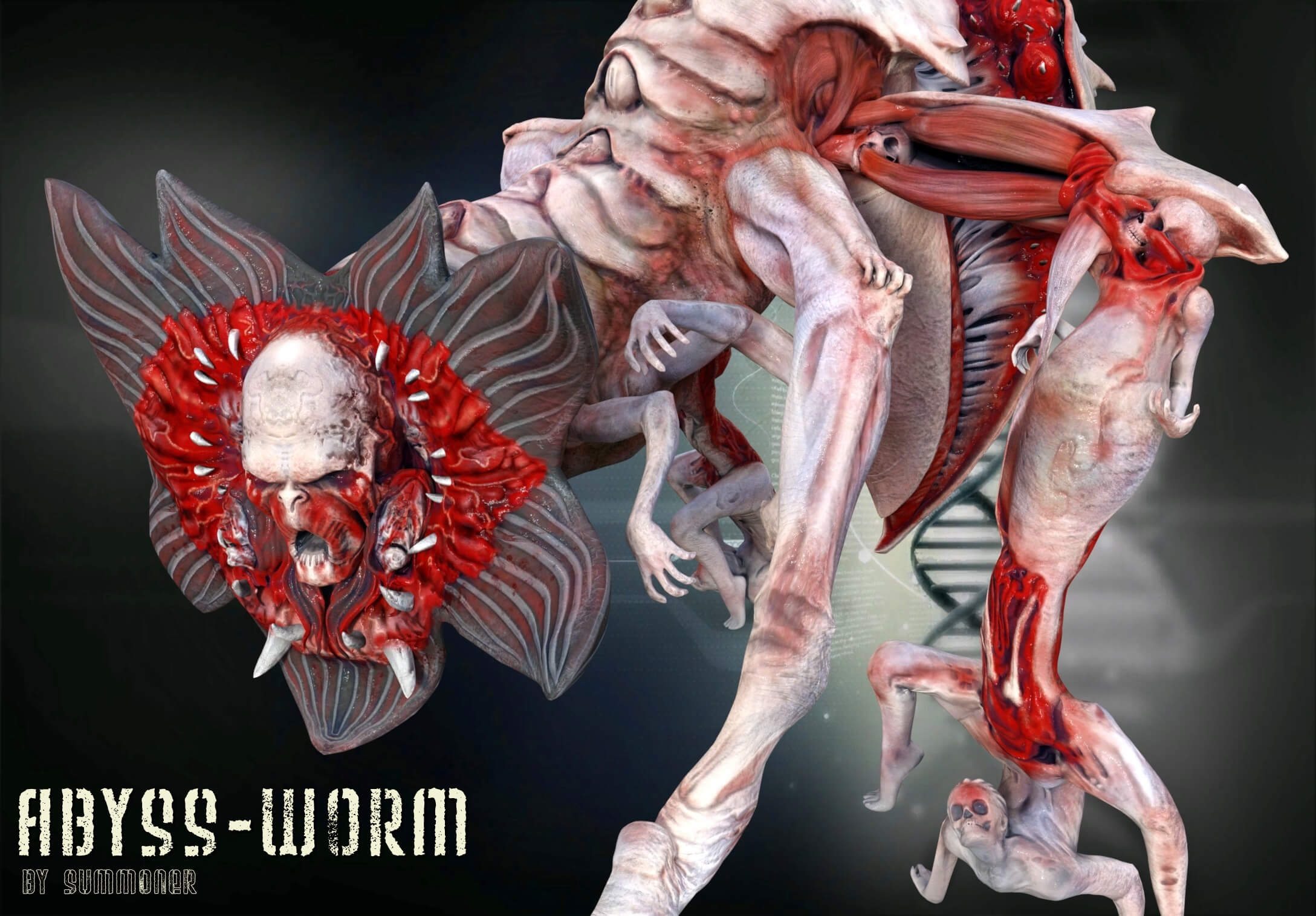 Summoner's Abyss-Worm Daz Content by Summoner
