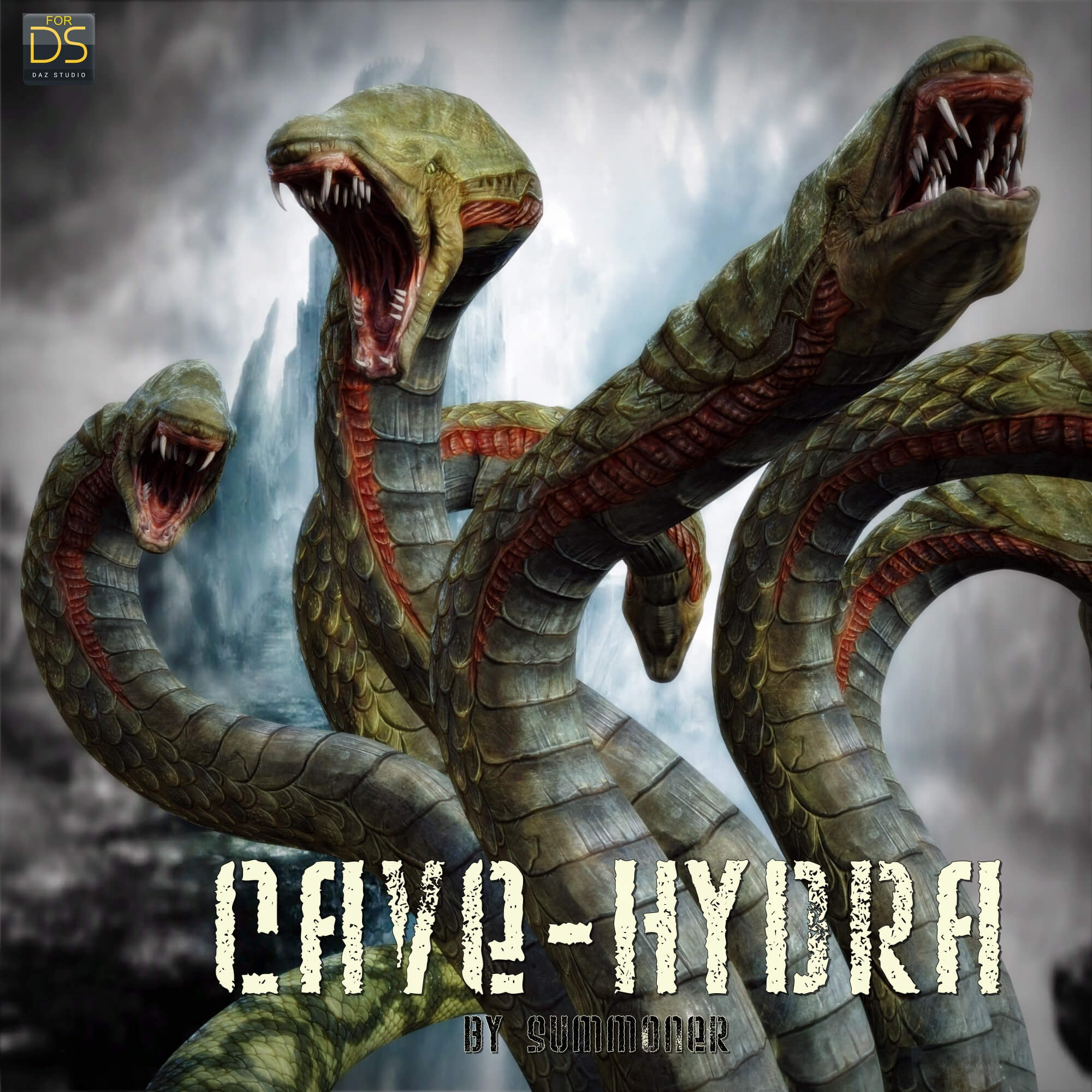 Summoner's Cave-Hydra Daz Content by Summoner