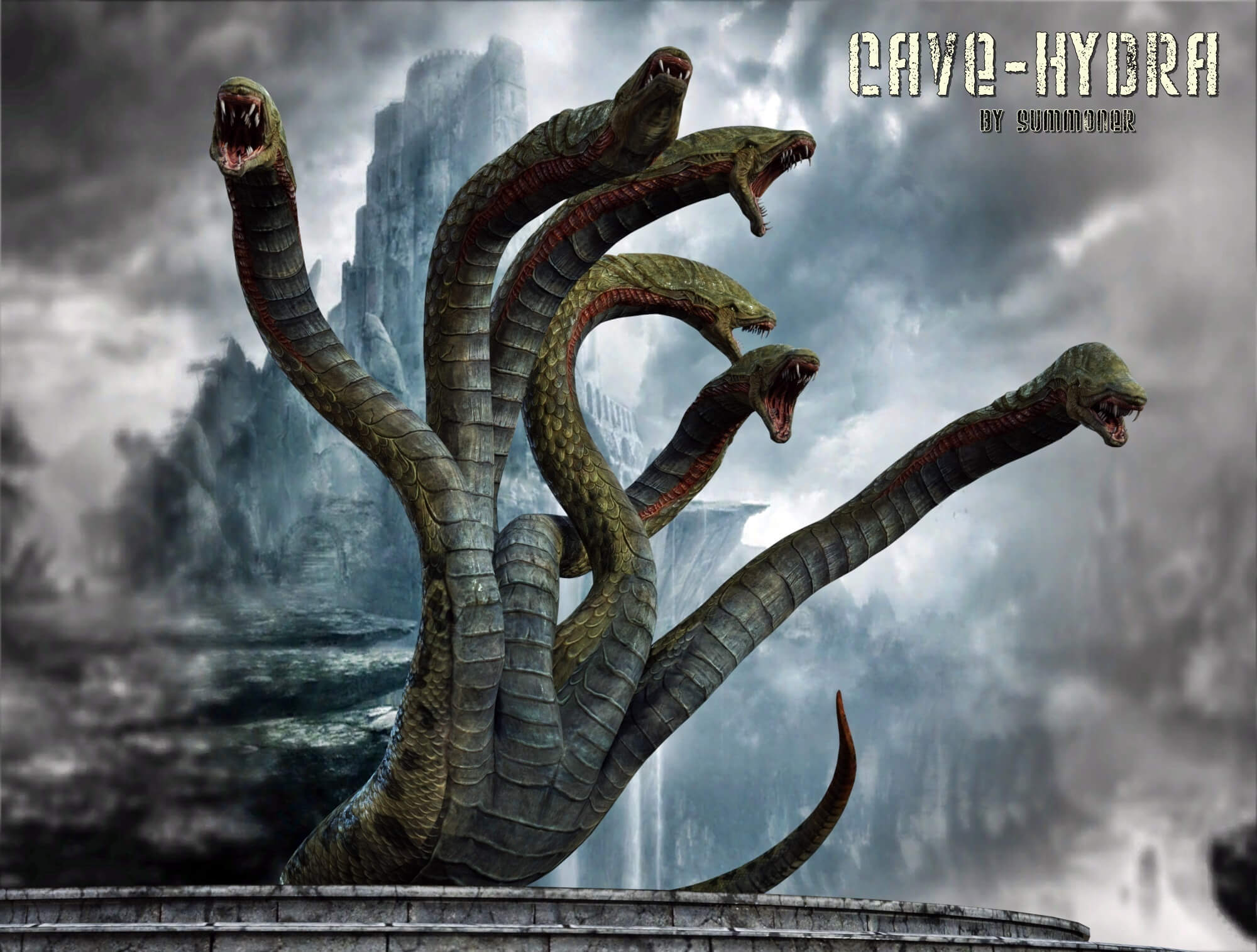 Summoner's Cave-Hydra Daz Content by Summoner