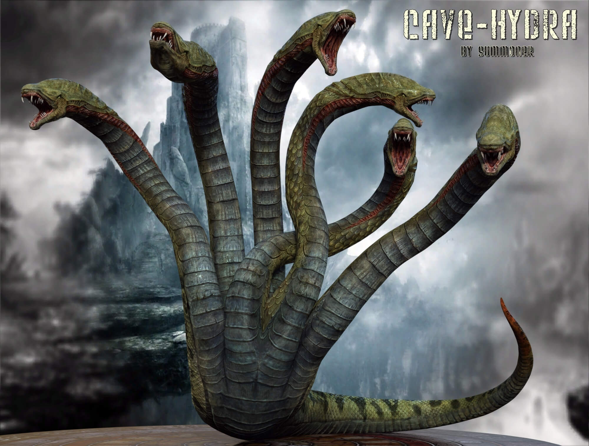 Summoner's Cave-Hydra Daz Content by Summoner