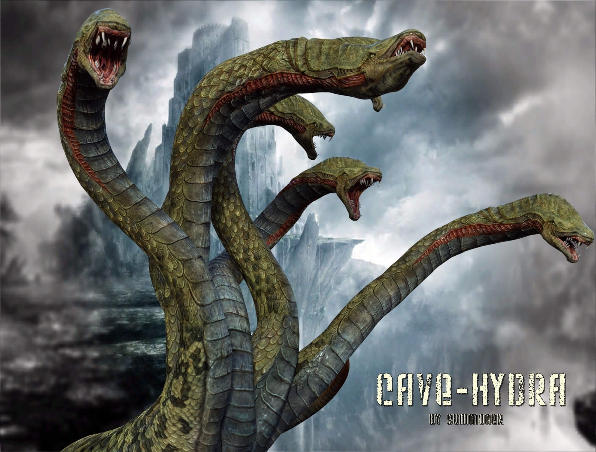 Summoner's Cave-Hydra Daz Content by Summoner