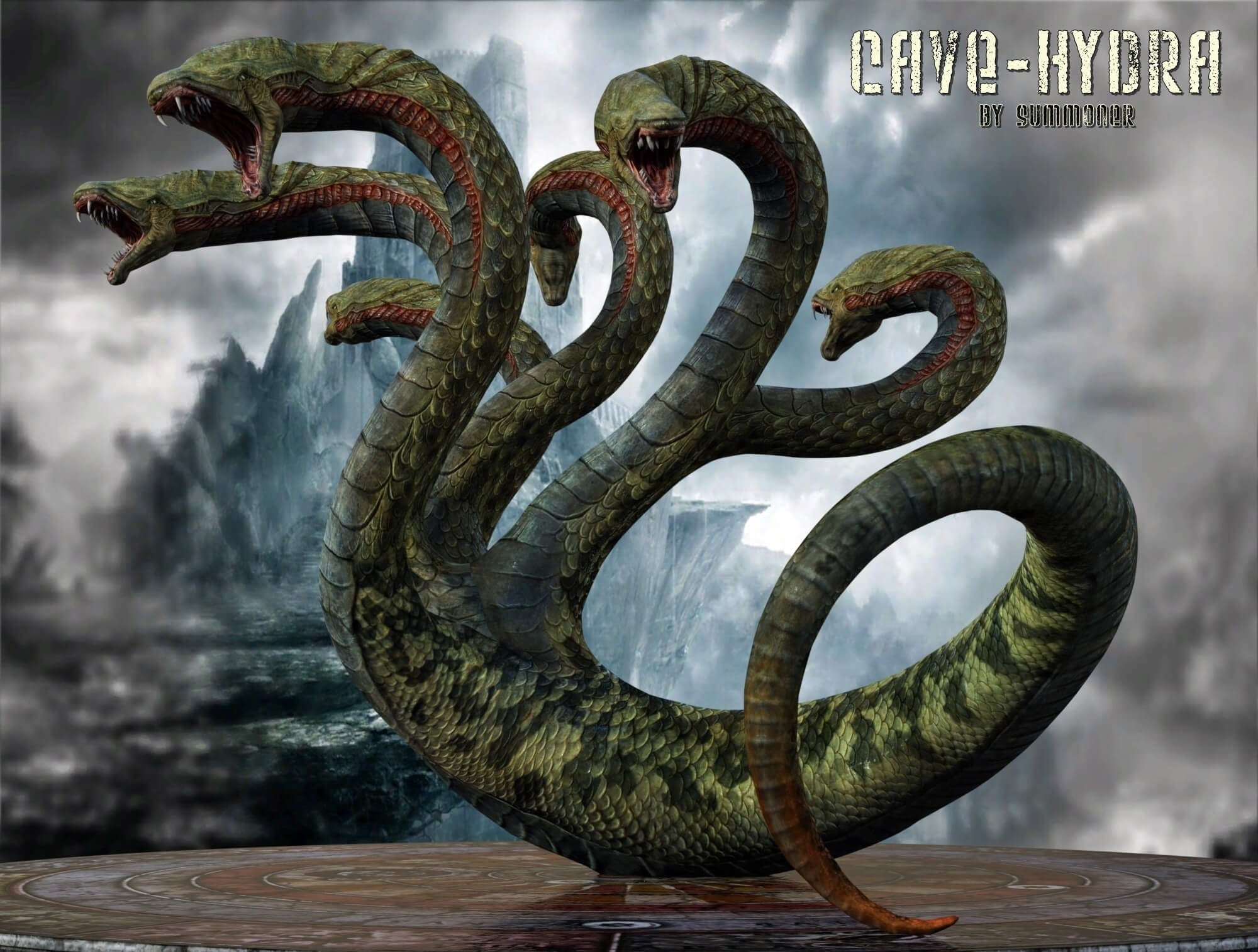 Summoner's Cave-Hydra Daz Content by Summoner