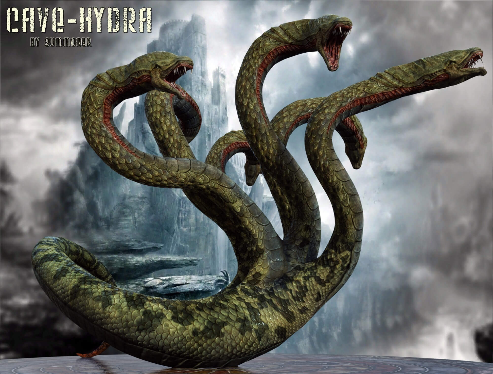 Summoner's Cave-Hydra Daz Content by Summoner