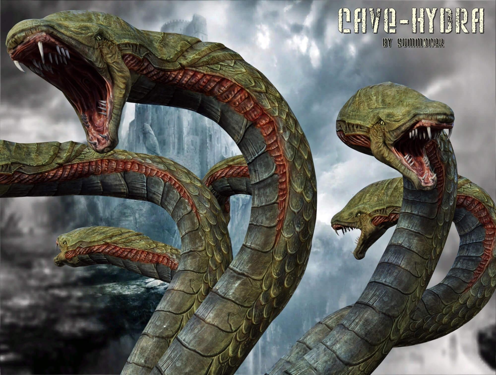 Summoner's Cave-Hydra Daz Content by Summoner