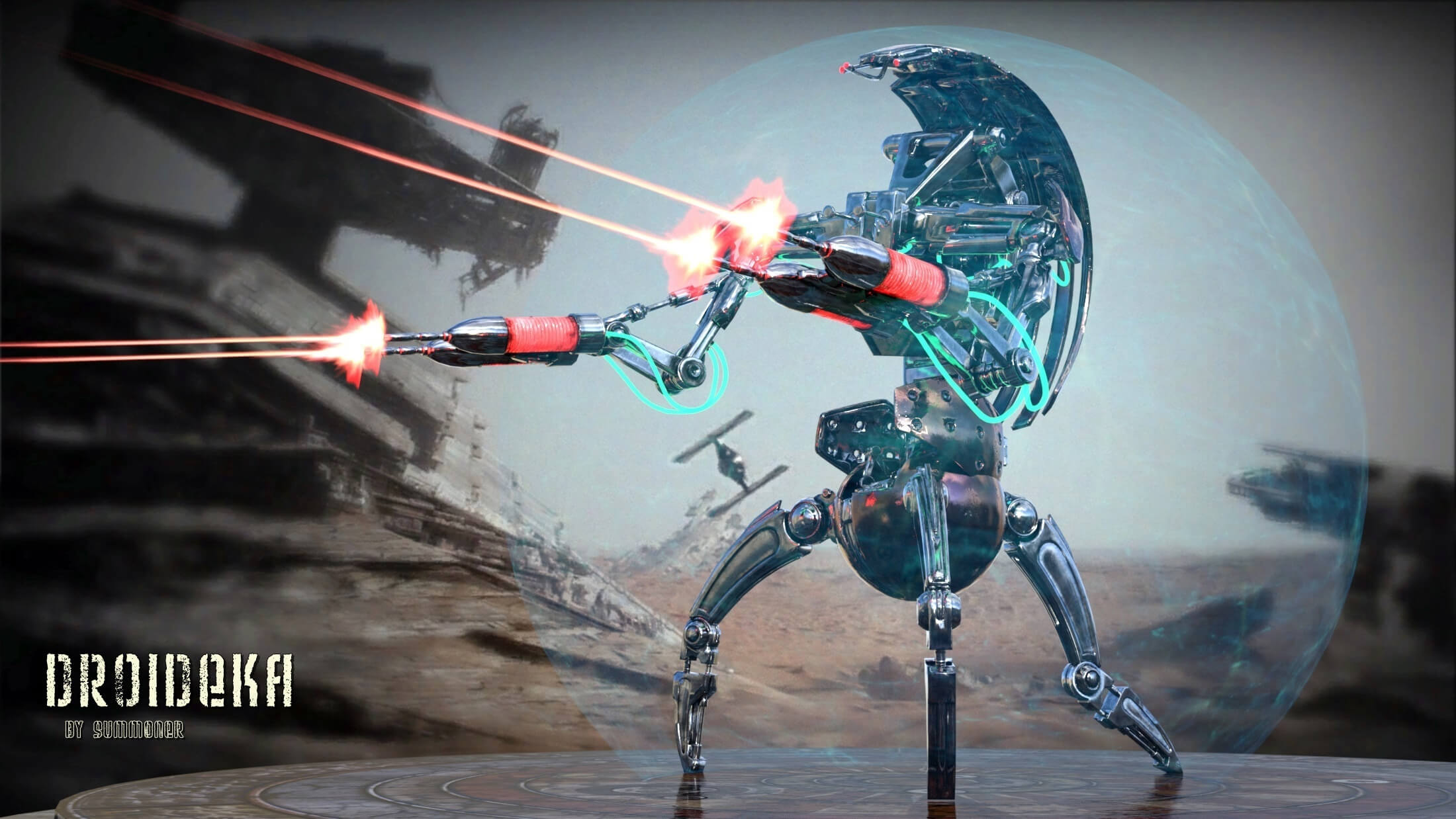 Summoner's Droideka - Daz Content by Summoner