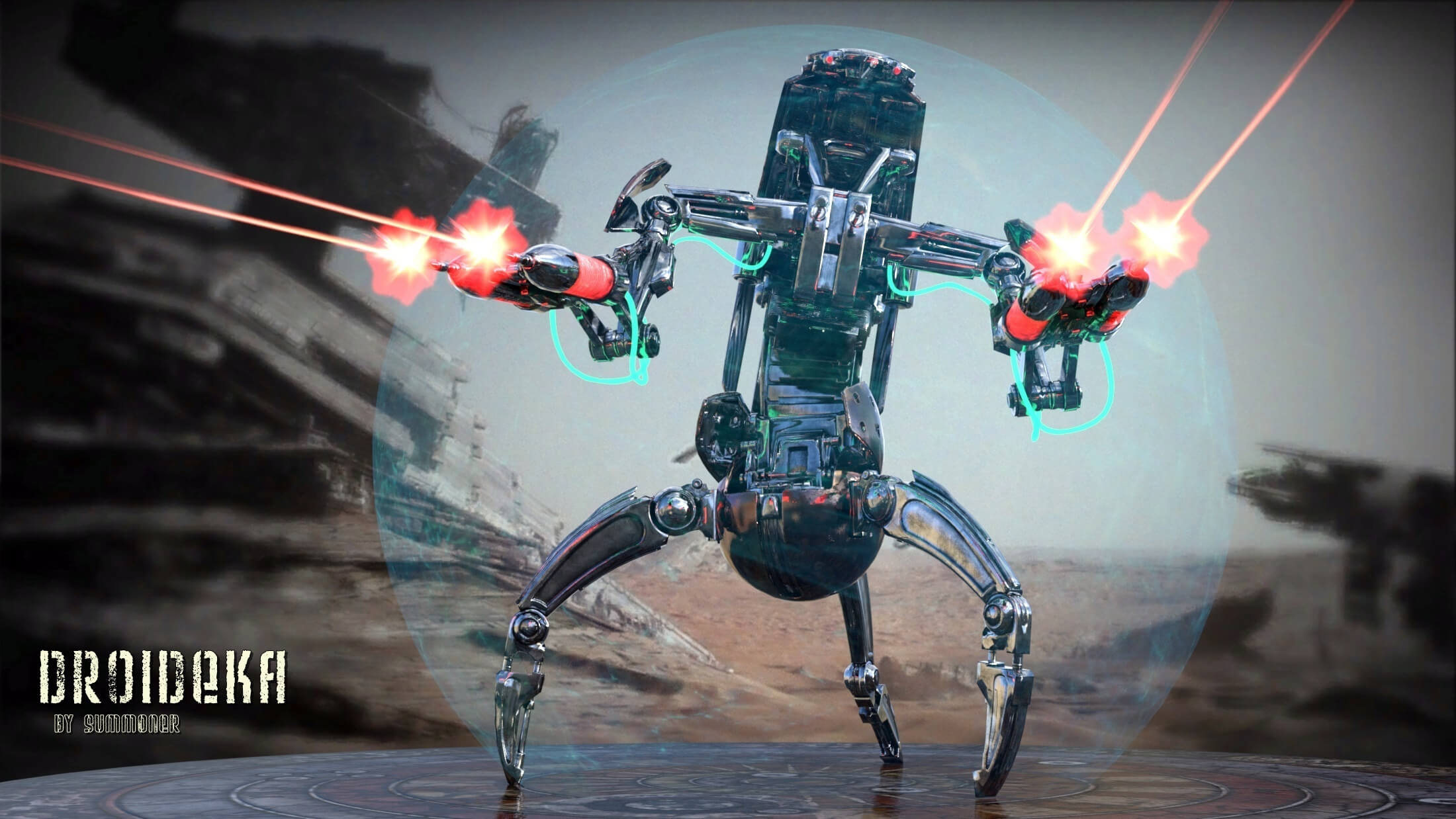 Summoner's Droideka - Daz Content by Summoner