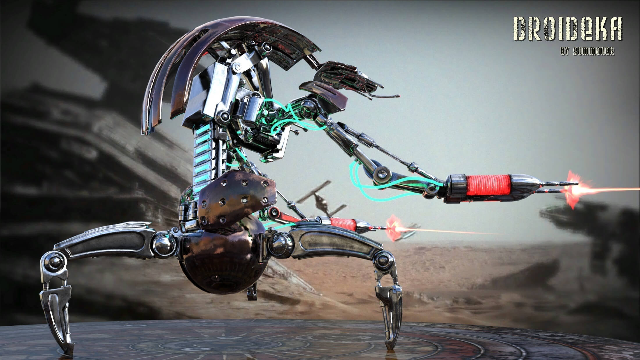 Summoner's Droideka - Daz Content by Summoner