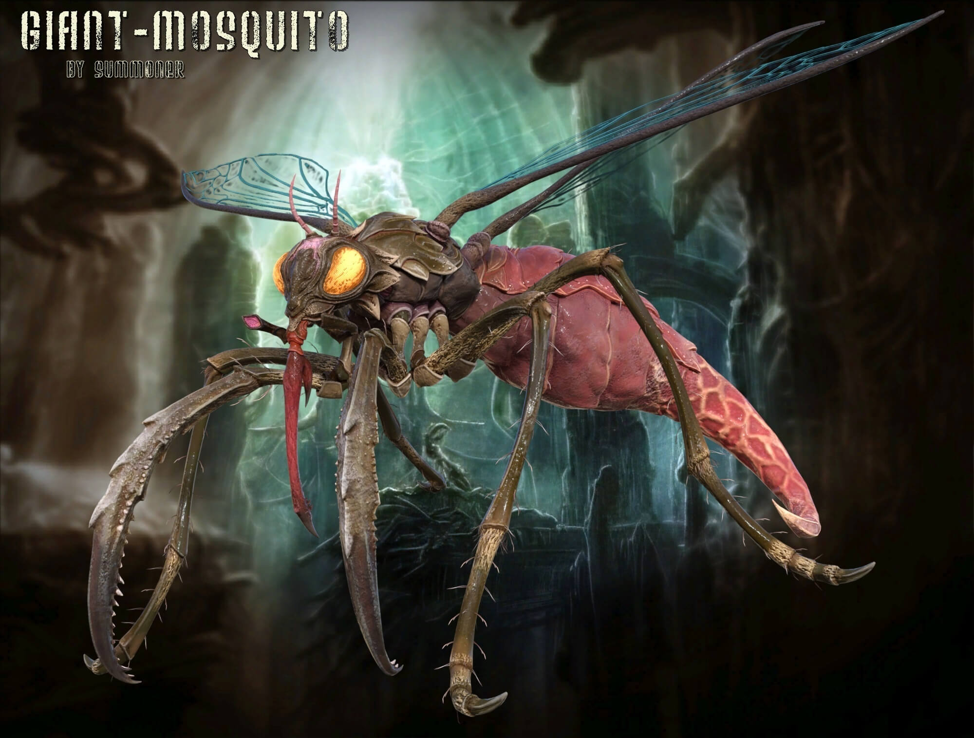 Summoner's Giant-Mosquito Daz Content by Summoner