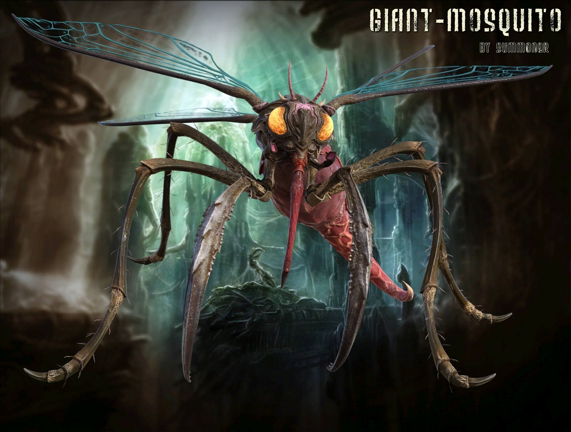 Summoner's Giant-Mosquito Daz Content by Summoner