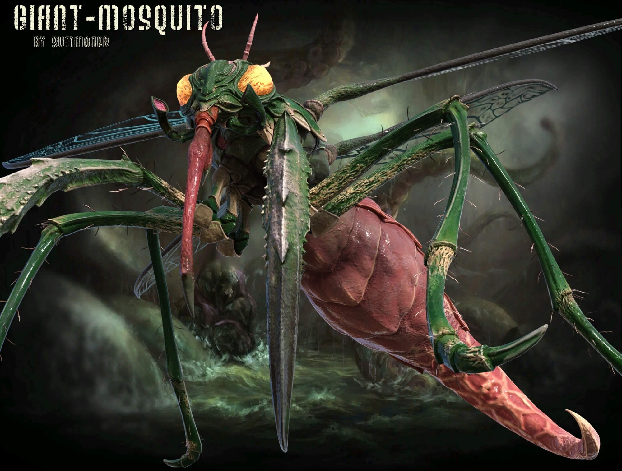 Summoner's Giant-Mosquito Daz Content by Summoner