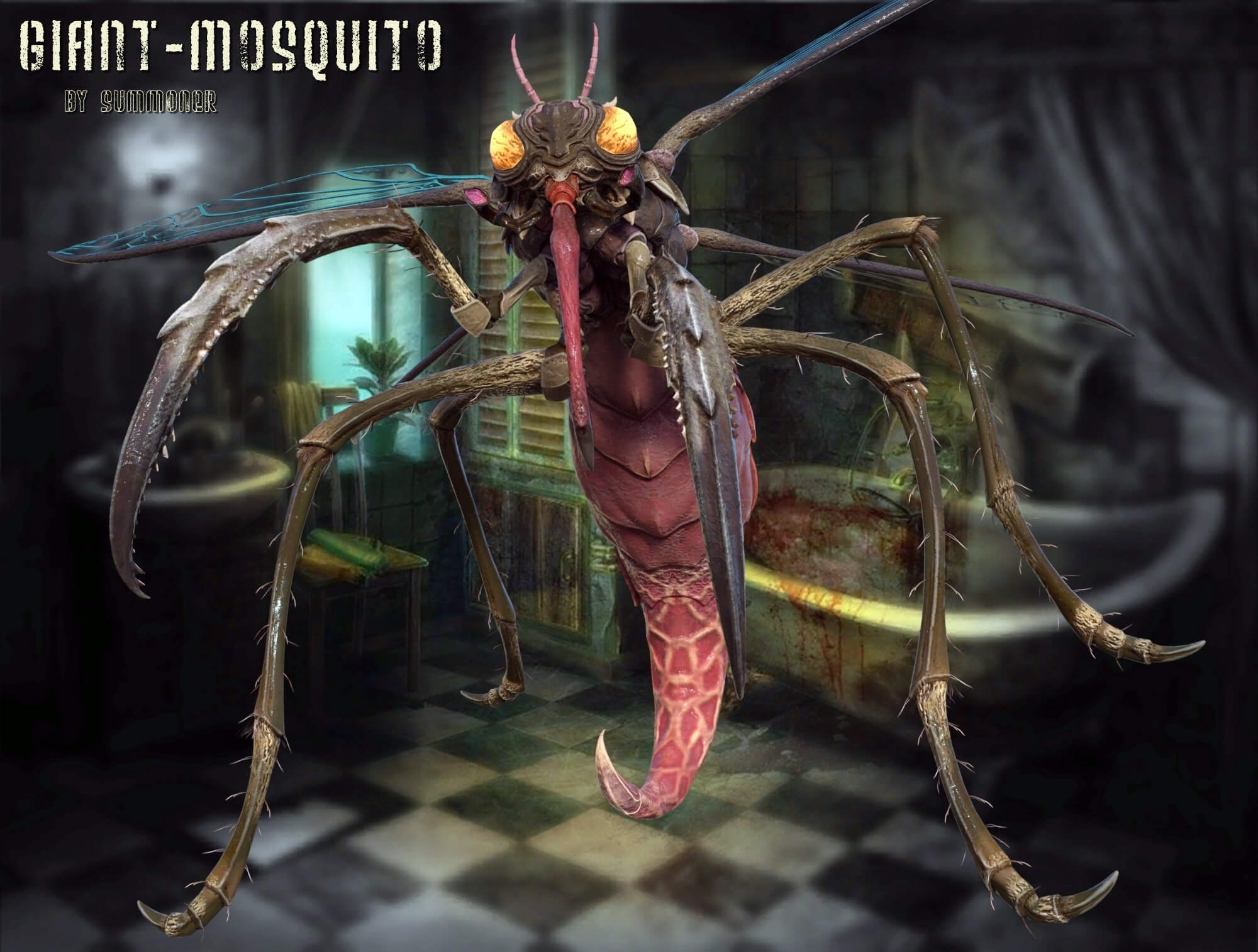Summoner's Giant-Mosquito Daz Content by Summoner