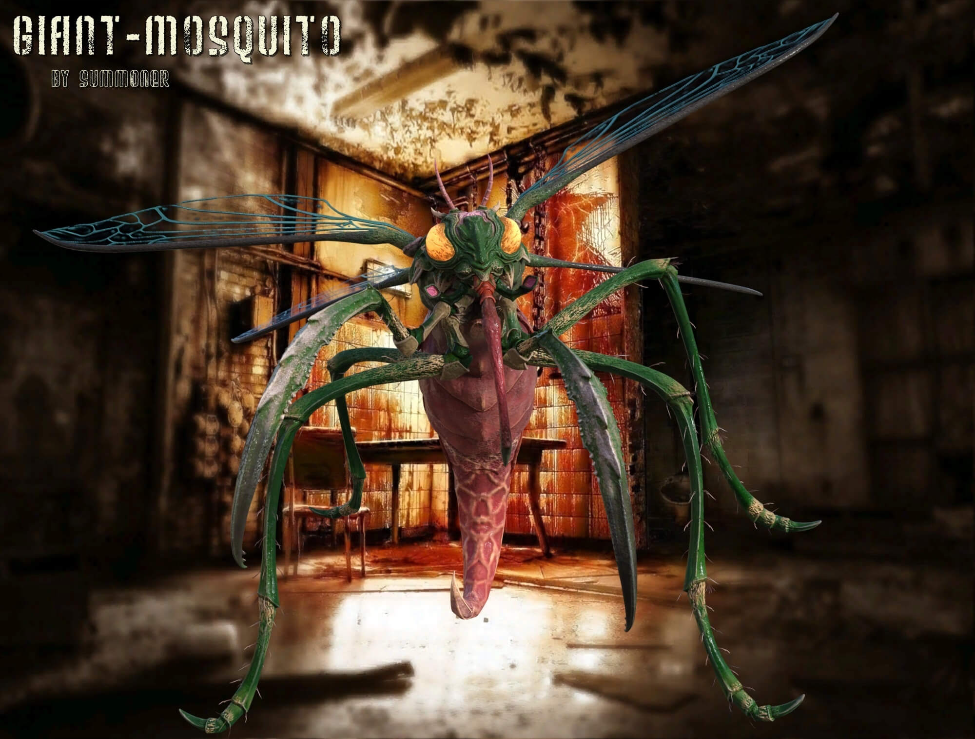 Summoner's Giant-Mosquito Daz Content by Summoner