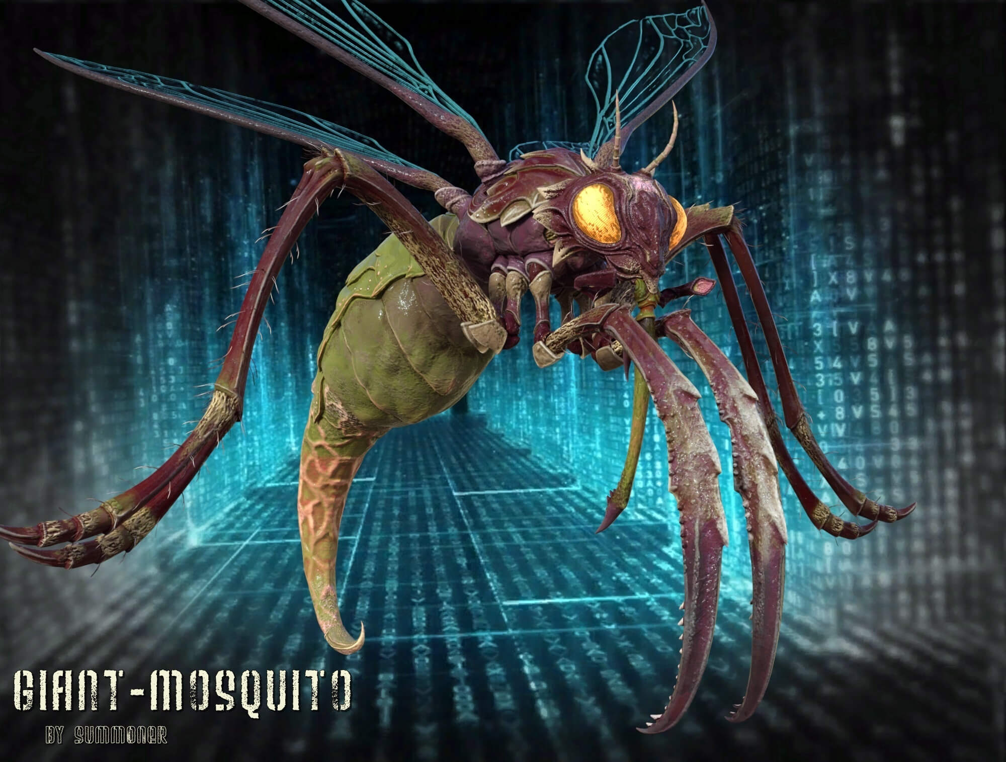 Summoner's Giant-Mosquito Daz Content by Summoner