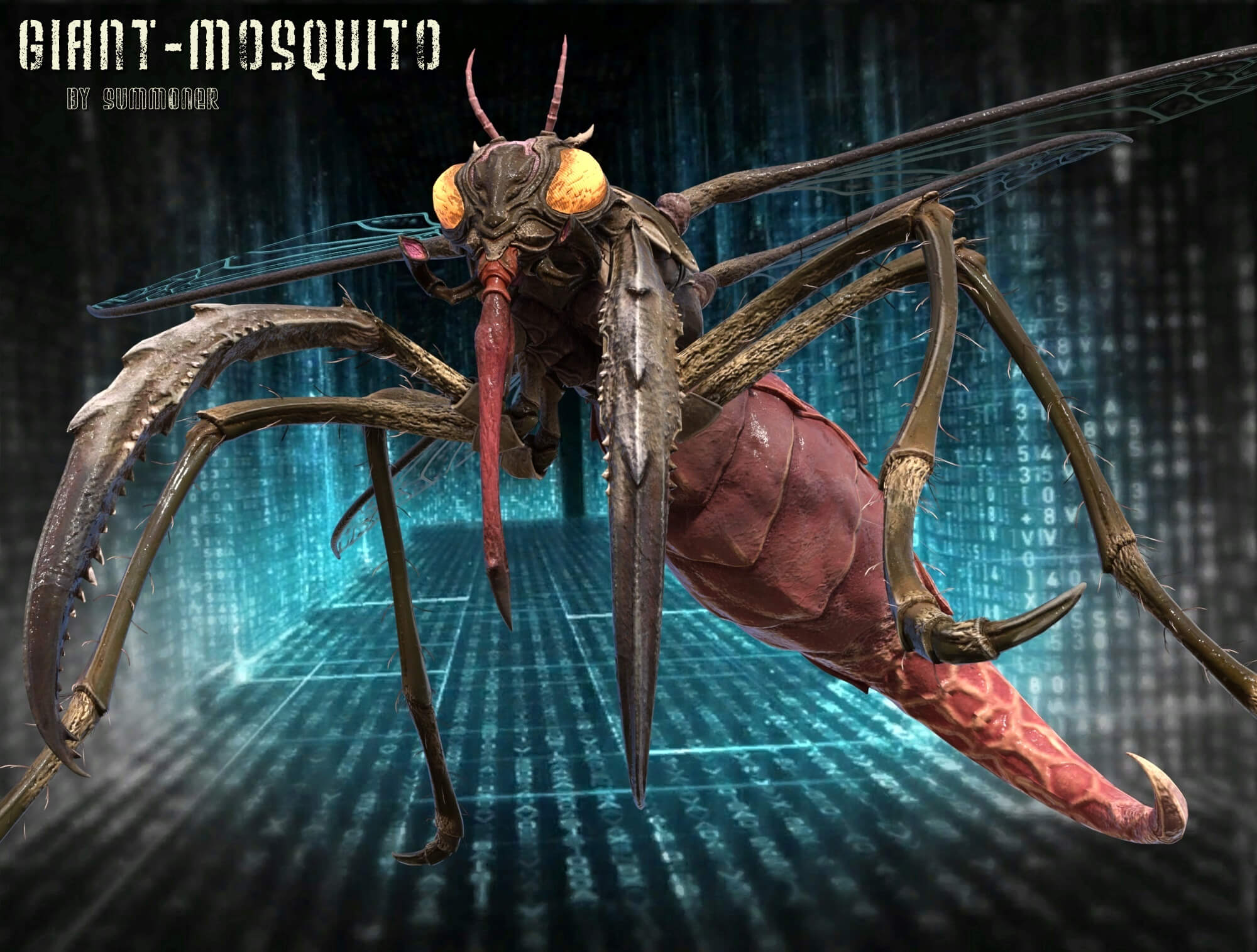 Summoner's Giant-Mosquito Daz Content by Summoner