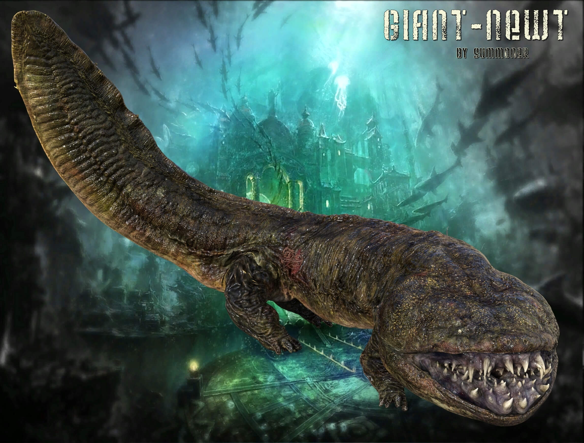 Summoner's Giant Newt - Daz Content by Summoner