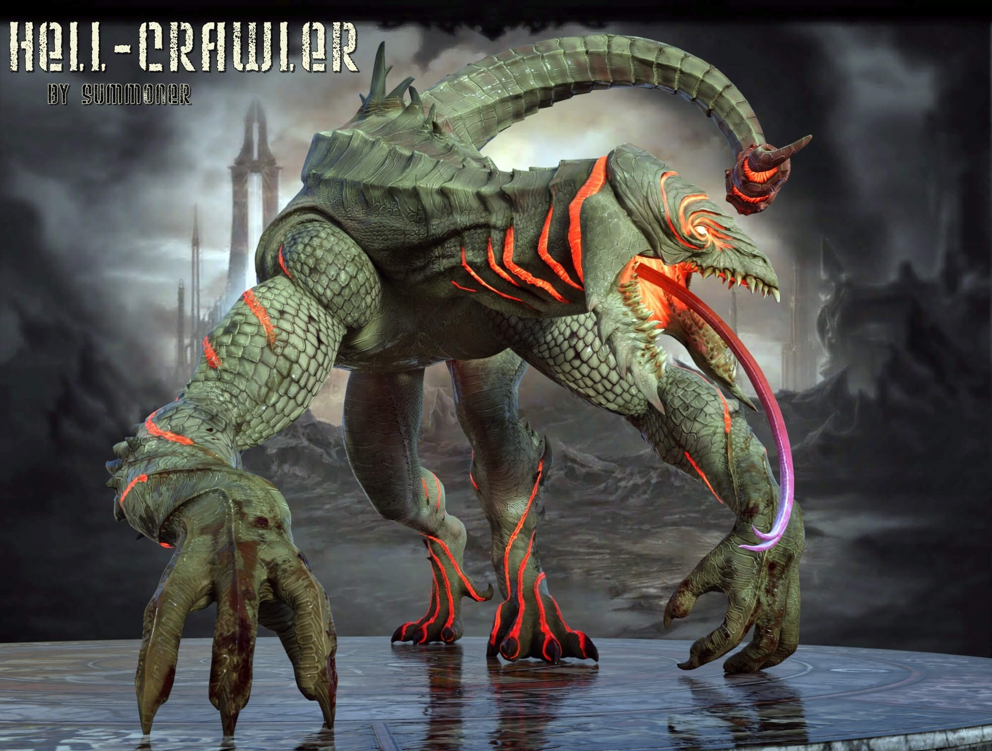 Summoner's Hell-Crawler Daz Content by Summoner