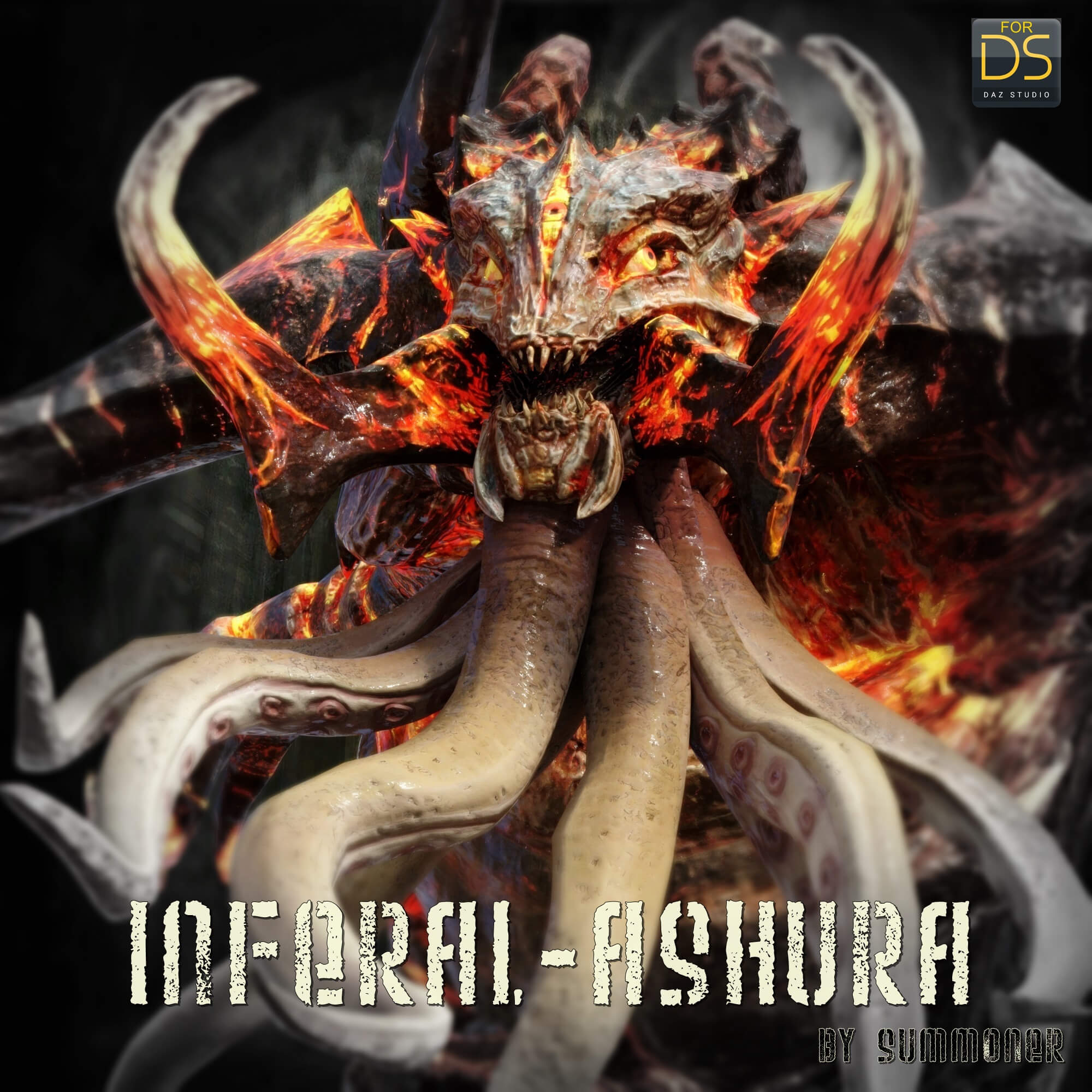 Summoner's Infernal Ashura (DS Version) - Daz Content by Summoner