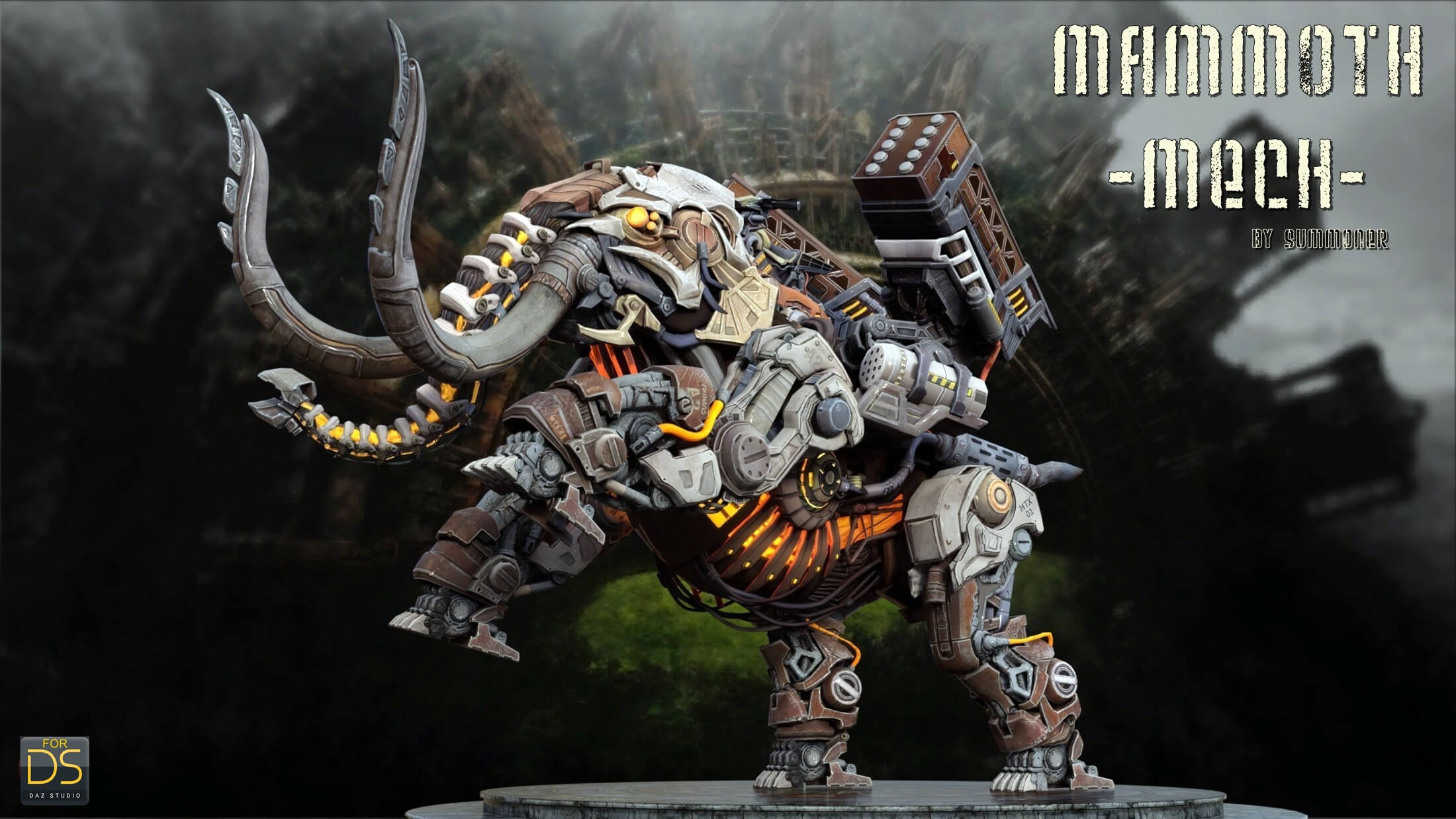 Summoner's Mammoth-Mech Daz Content by Summoner