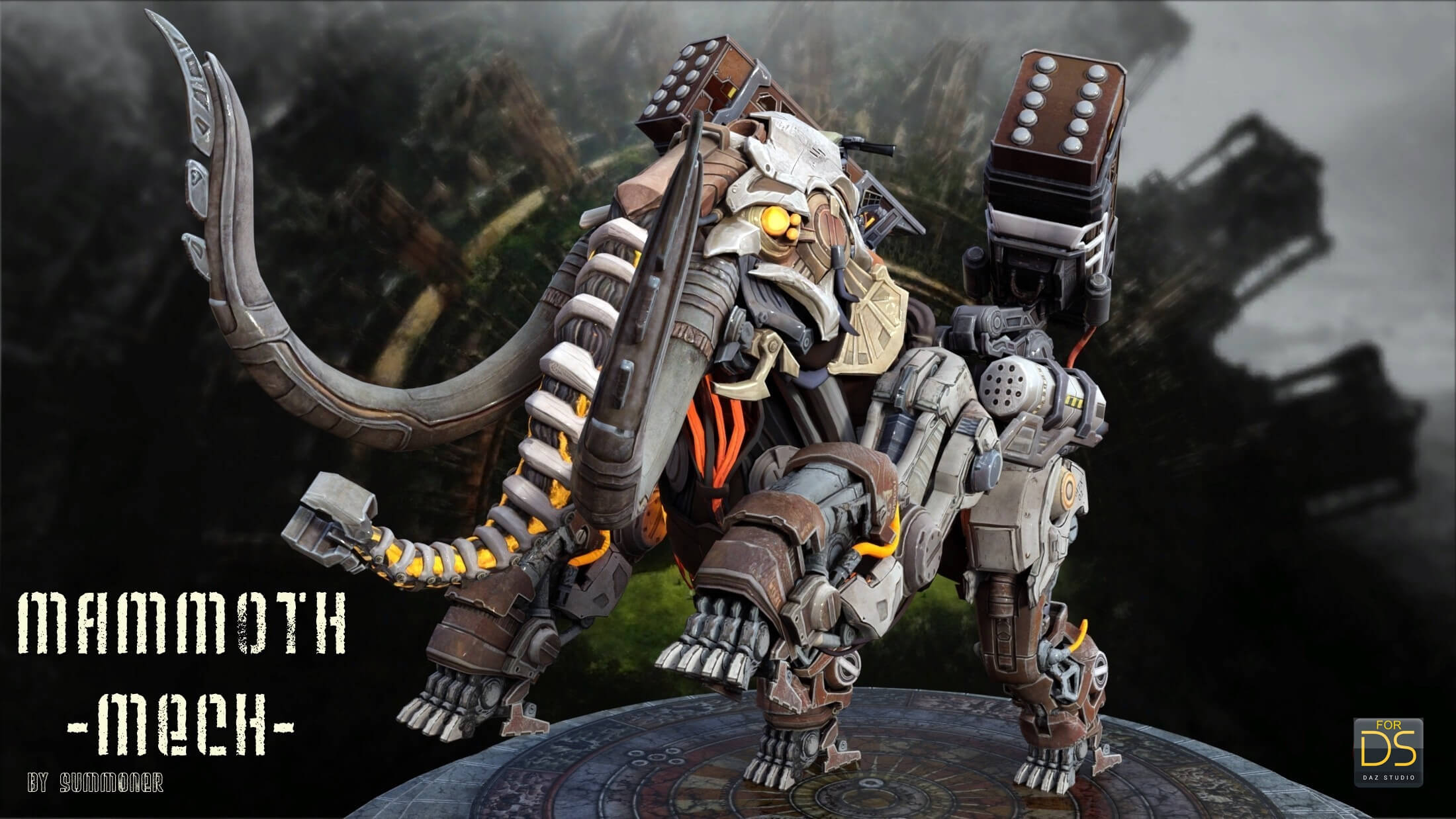 Summoner's Mammoth-Mech Daz Content by Summoner