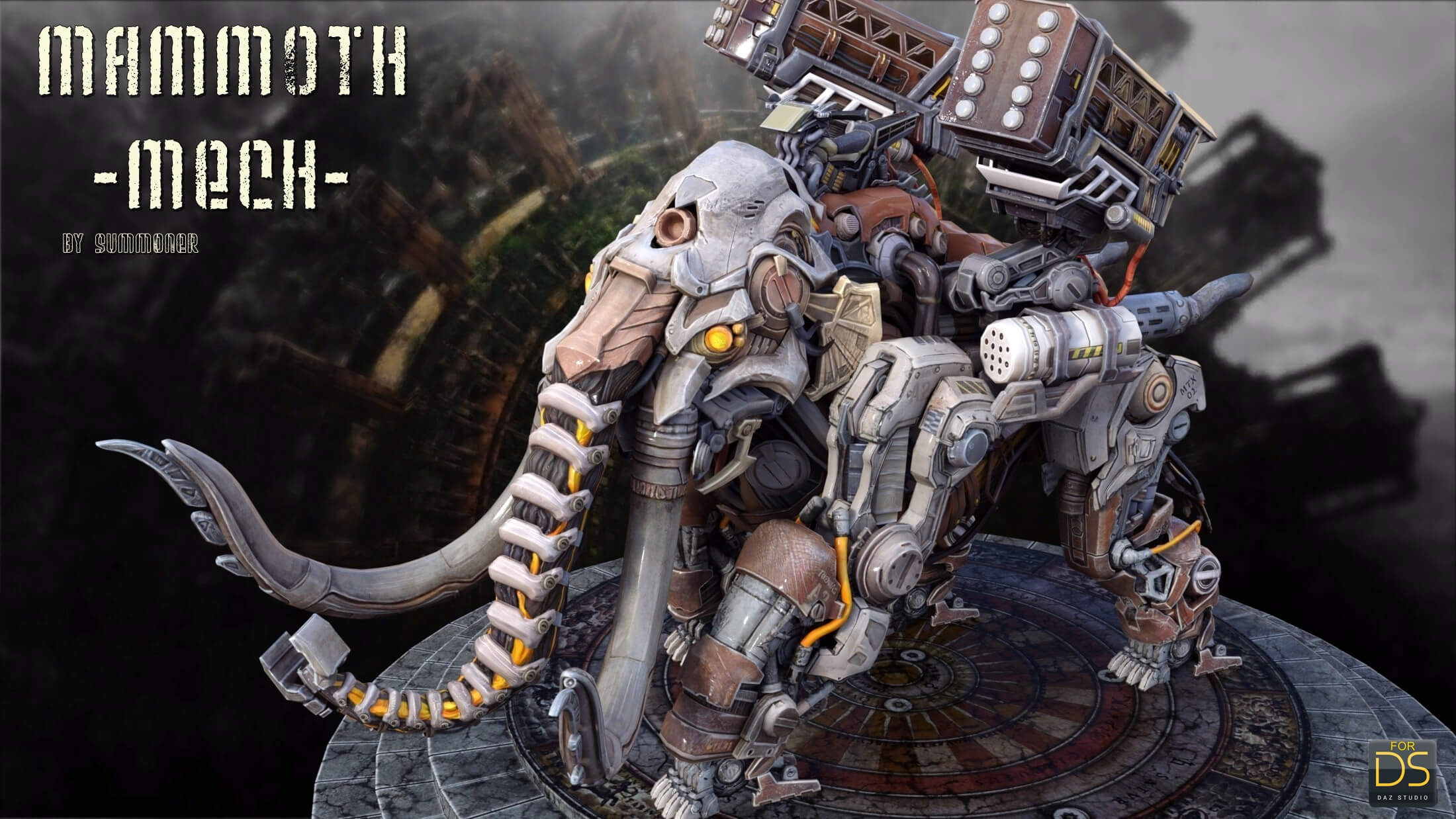 Summoner's Mammoth-Mech Daz Content by Summoner