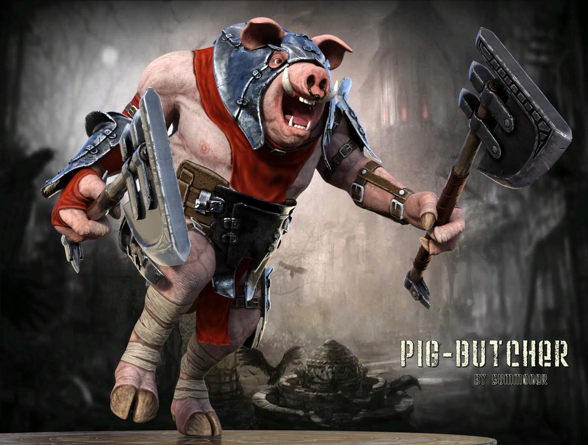 Summoner's Pig-Butcher Daz Content by Summoner