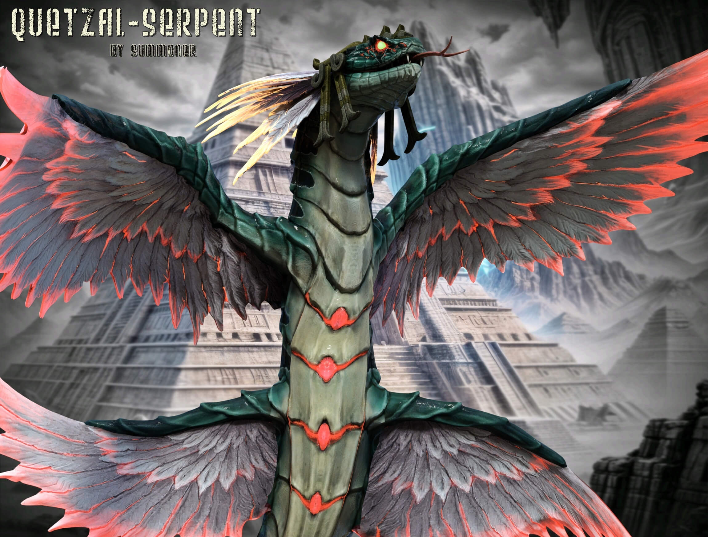 Summoner's Quetzal Serpent - Daz Content by Summoner