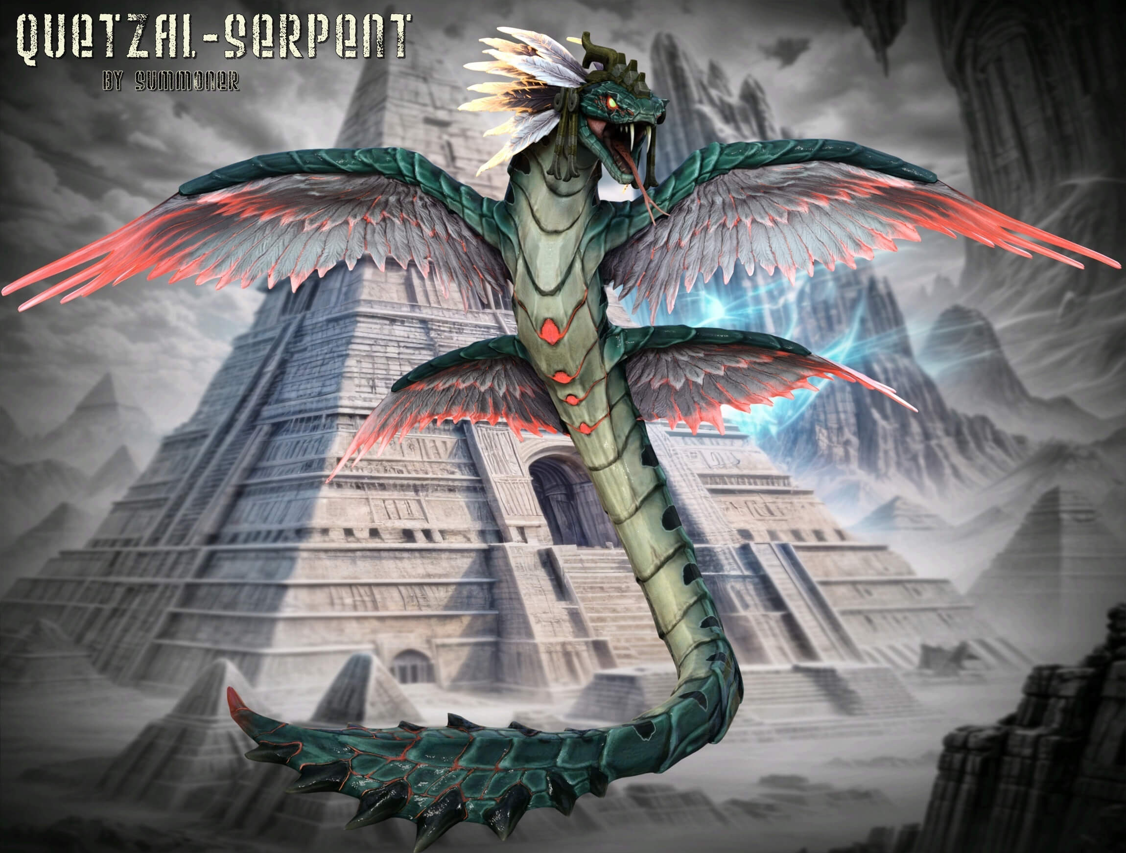 Scéalta Dragon Quetzal Quetzalcoatl The Incredible Feathered