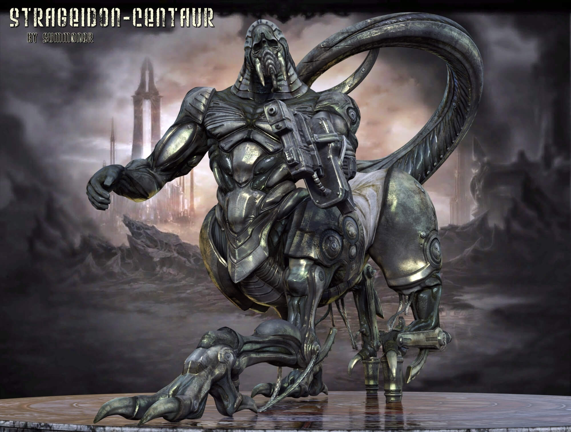 Summoner's Strageidon-Centaur Daz Content by Summoner
