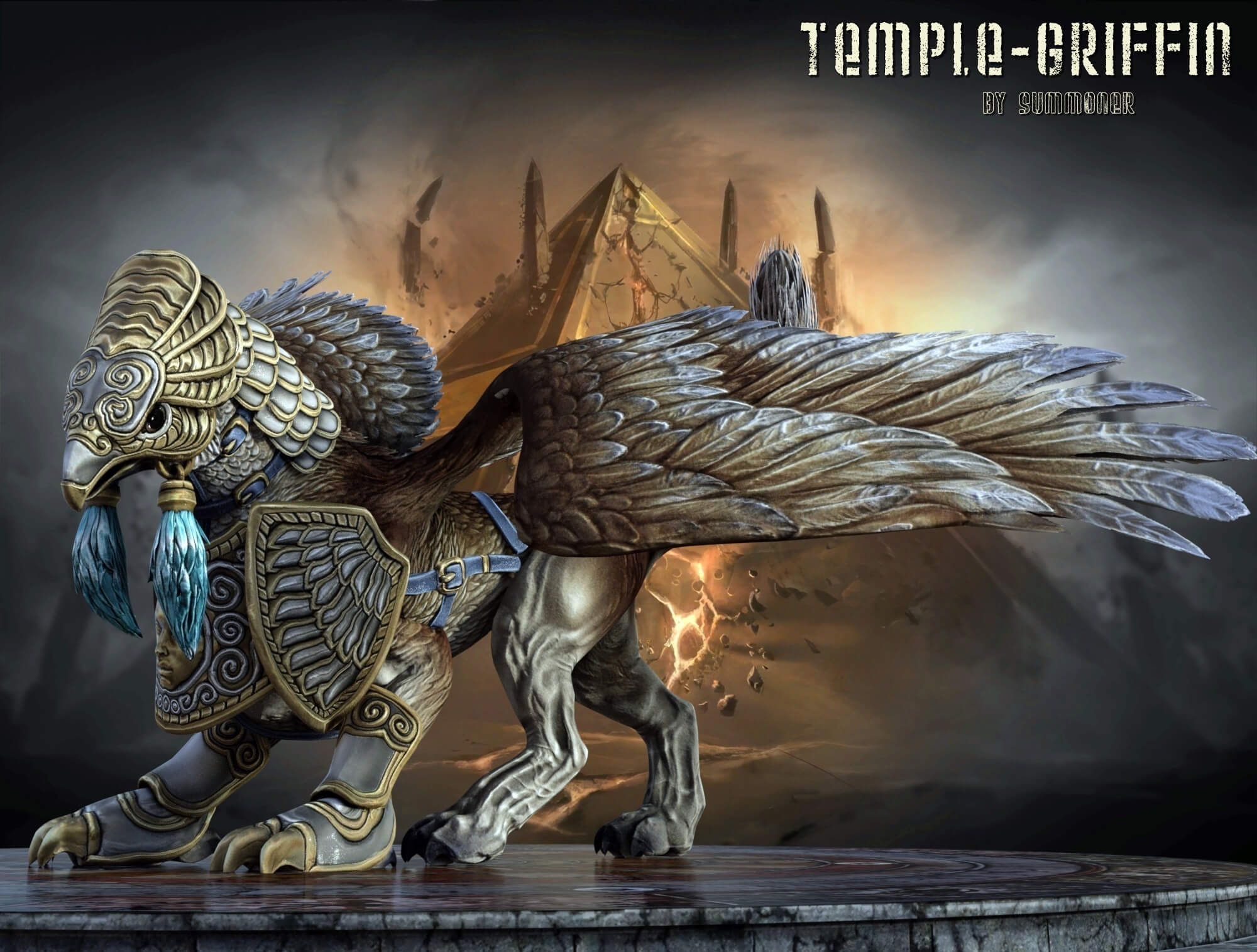 Summoner's Temple-Griffin Daz Content by Summoner