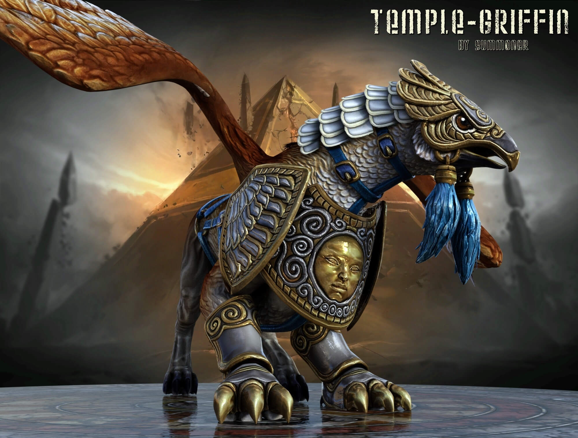 Summoner's Temple-Griffin Daz Content by Summoner