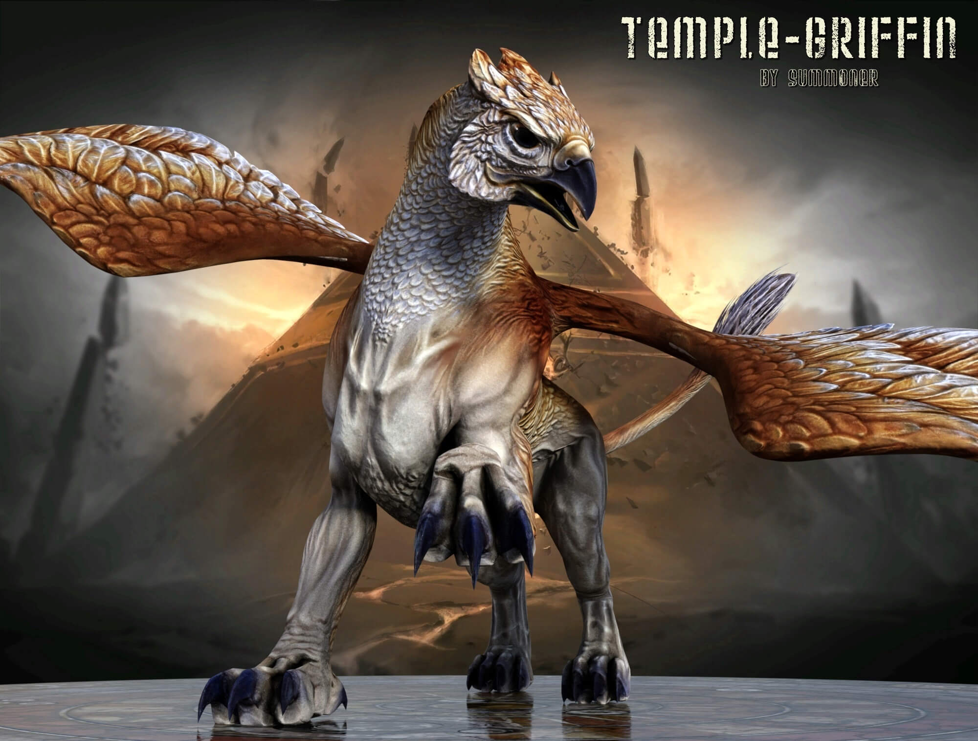 Summoner's Temple-Griffin Daz Content by Summoner