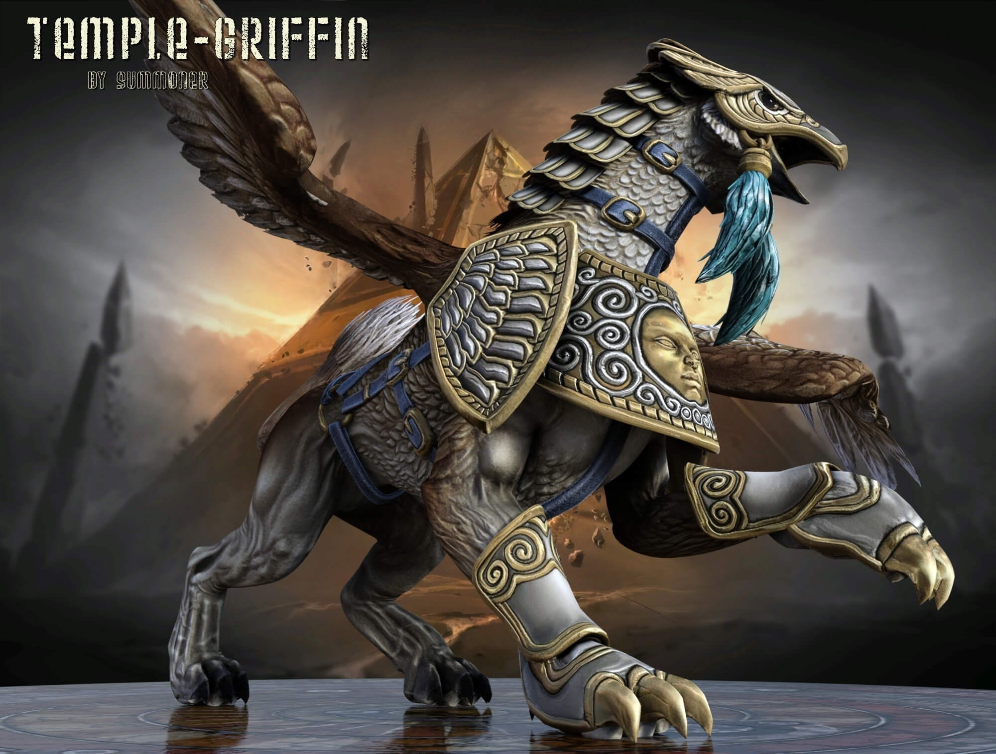 Summoner's Temple-Griffin Daz Content by Summoner