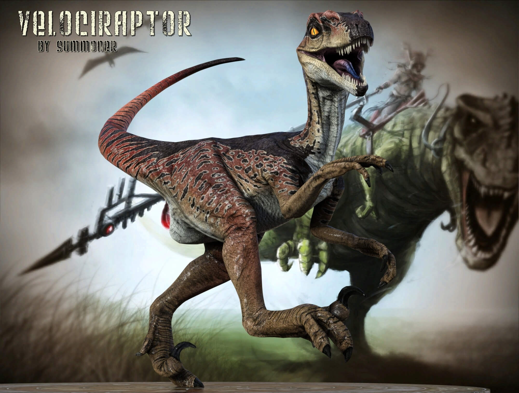 Summoner's Velociraptor - Daz Content by Summoner