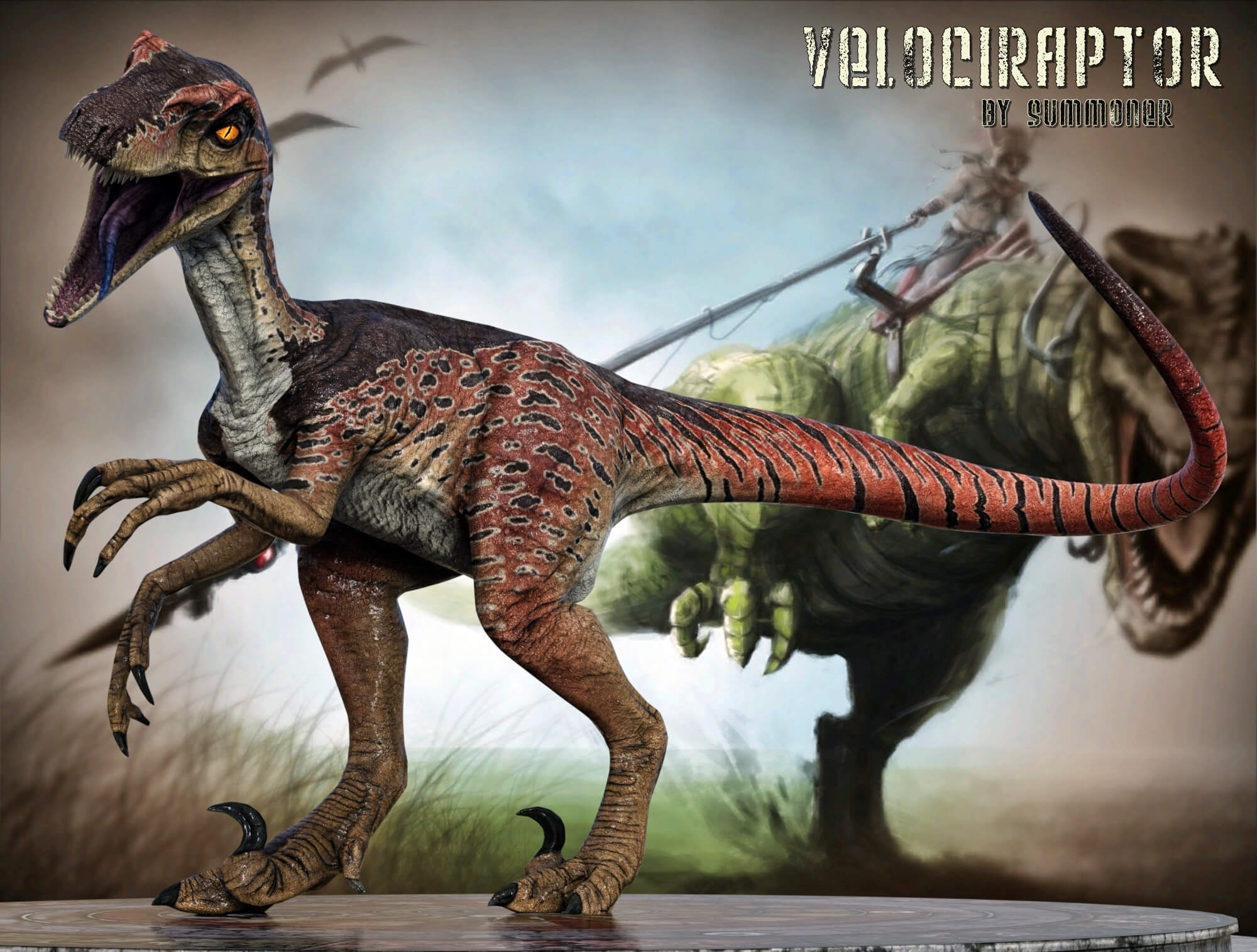 Summoner's Velociraptor - Daz Content by Summoner