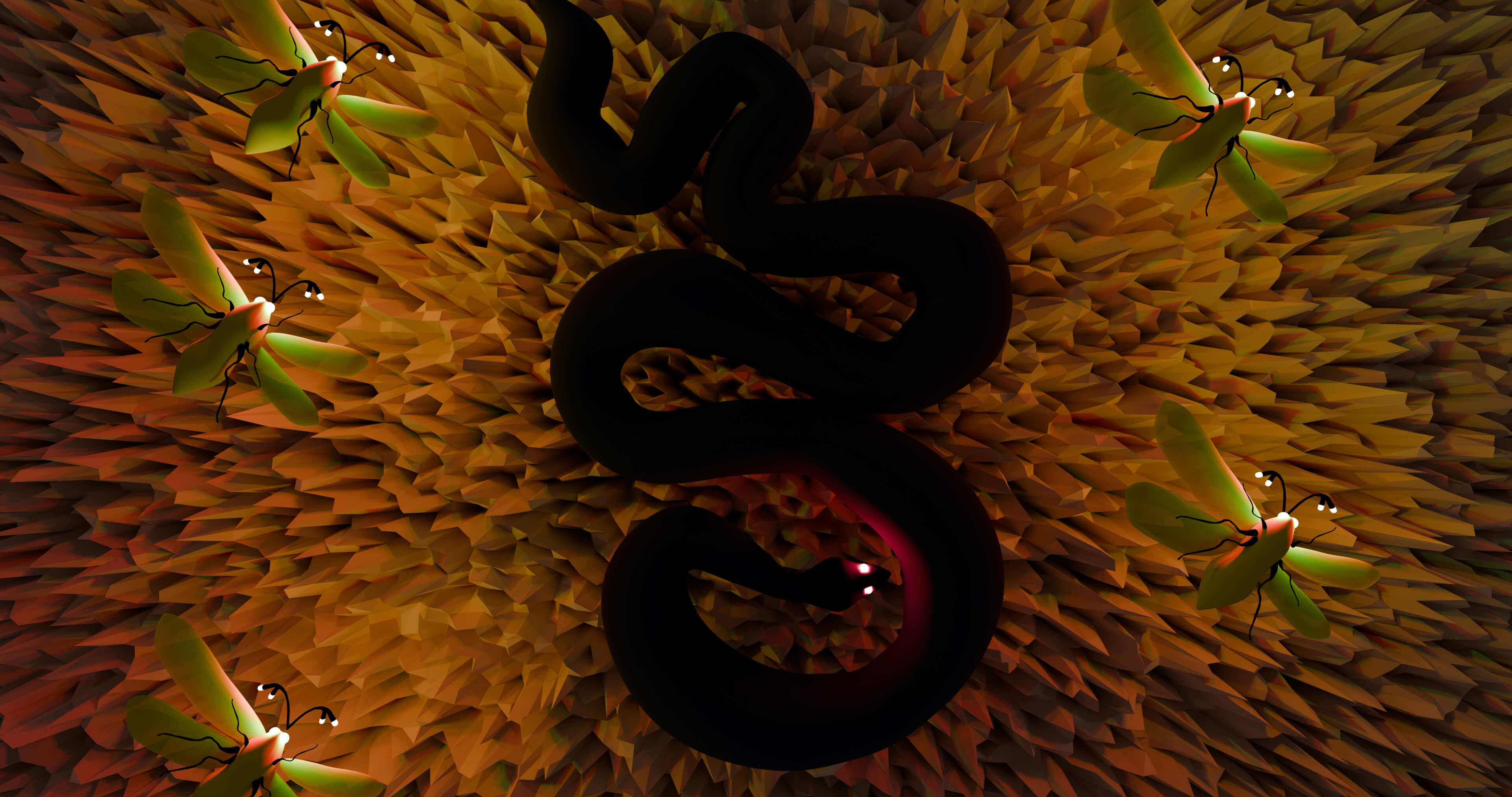 A Snake With Lights - 3D Model by sunny__skt