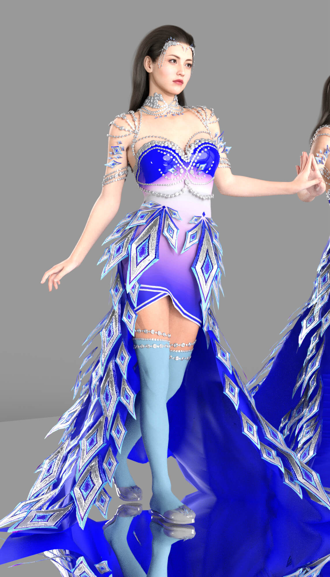 Diamond Crystal Outfit for G8F - Daz Content by sunreiz