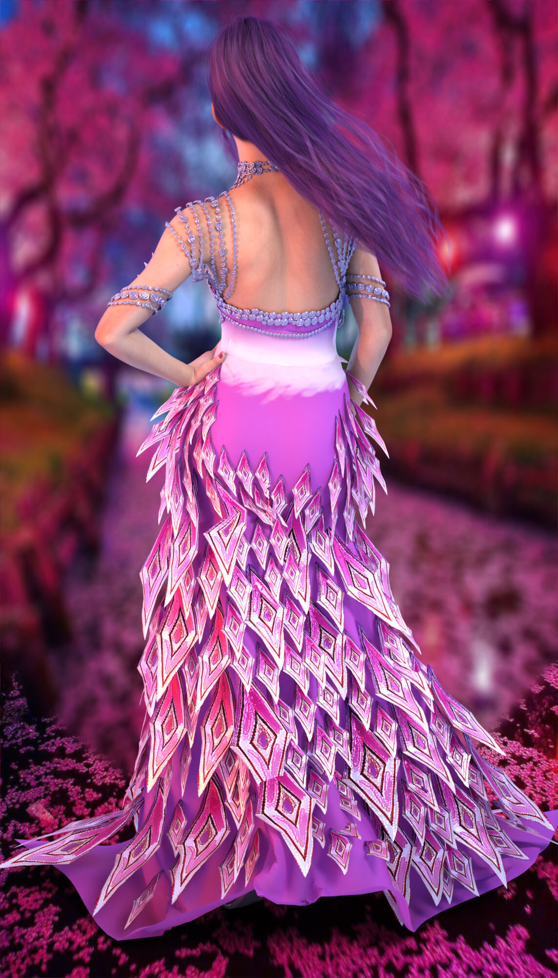 Diamond Crystal Outfit for G8F - Daz Content by sunreiz