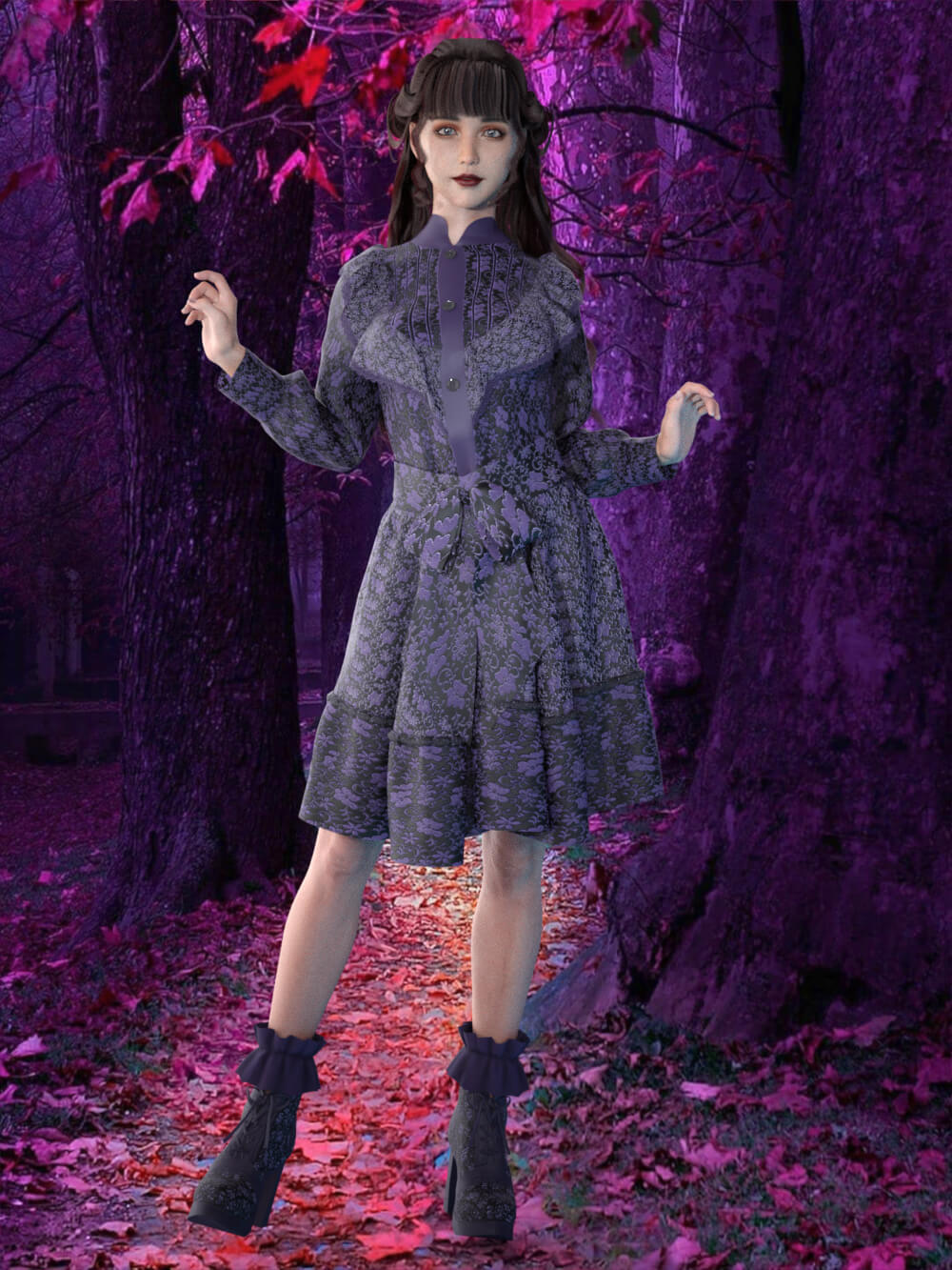 Exquisite Ruffled Outfit for Genesis 8 Female - Daz Content by sunreiz