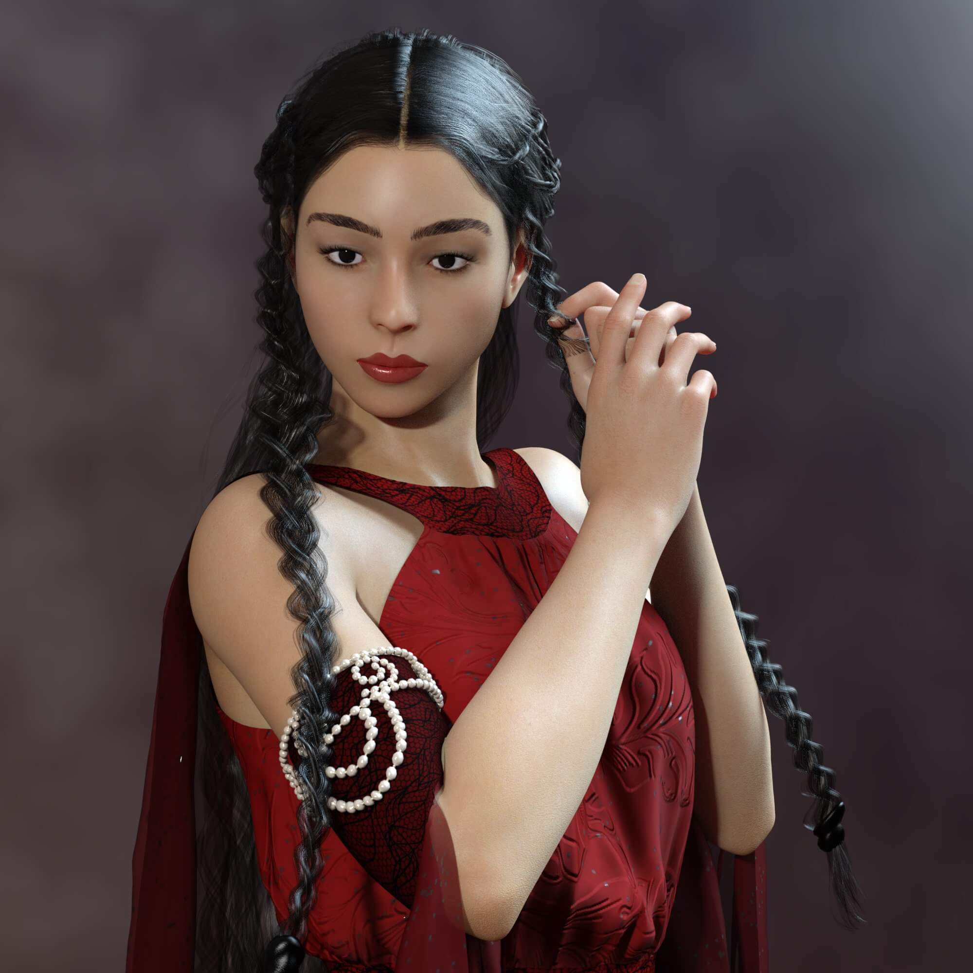 Featuring Pirena 3D Render, Digital Art by sunreiz