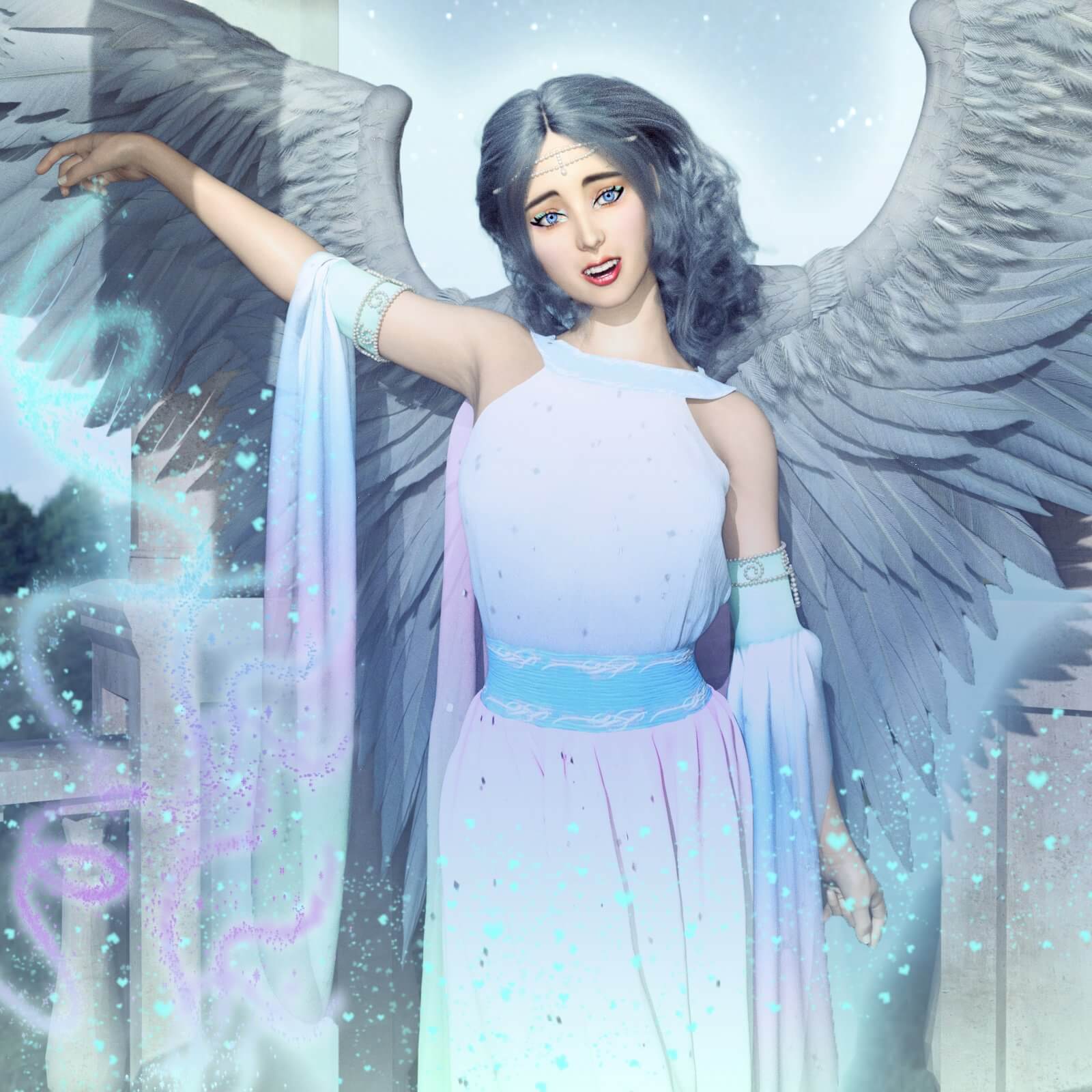 Magical Angel 3D Render | RenderHub Gallery