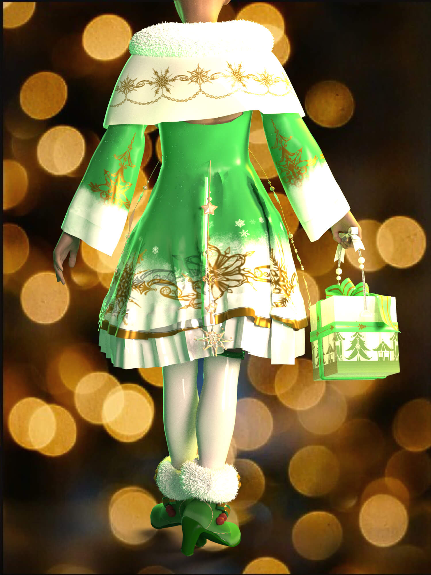 Heartwarming Holiday Outfit for Genesis 8 Female - Daz Content by sunreiz