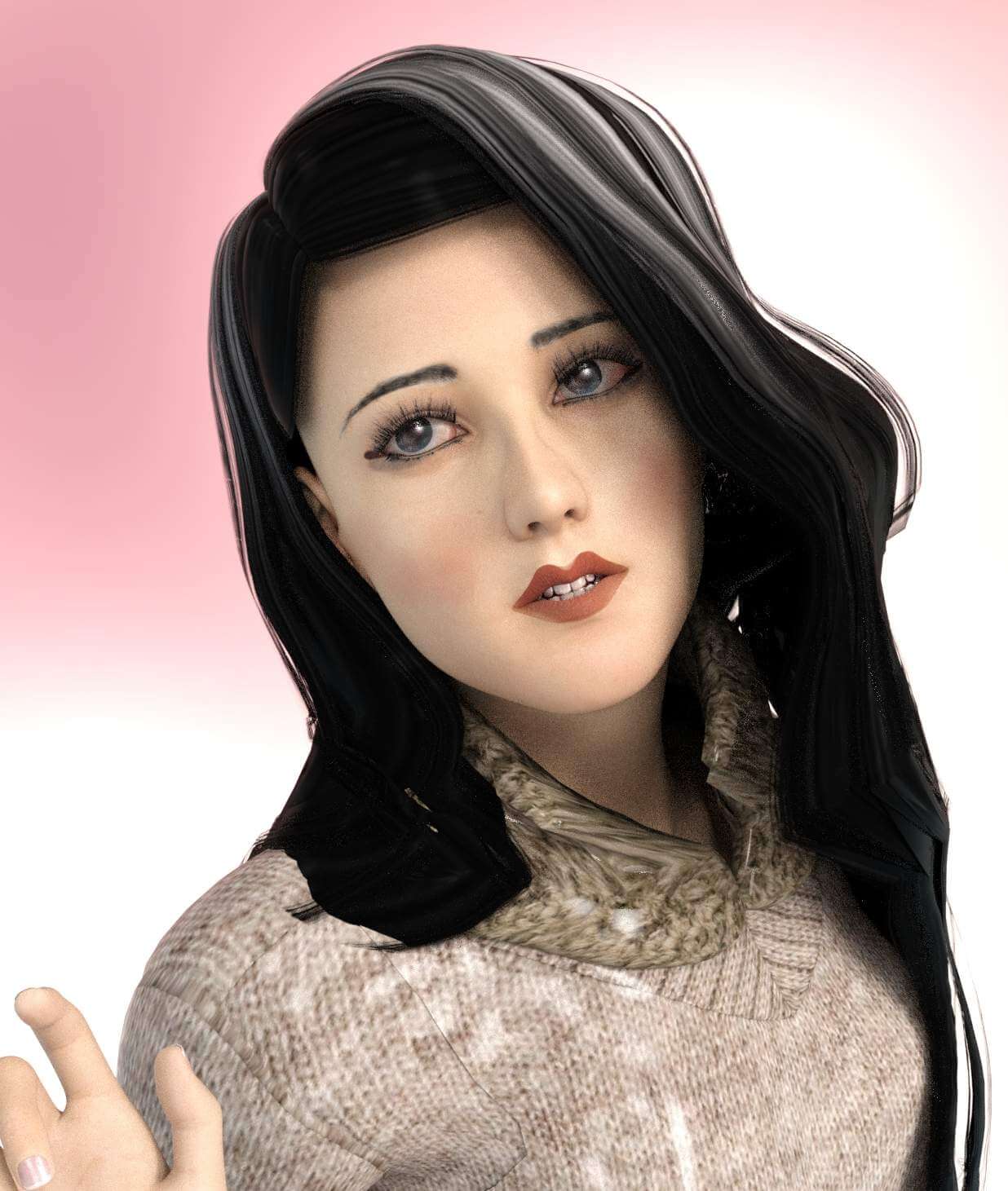 Noelle Hair - Free Daz Content by sunreiz