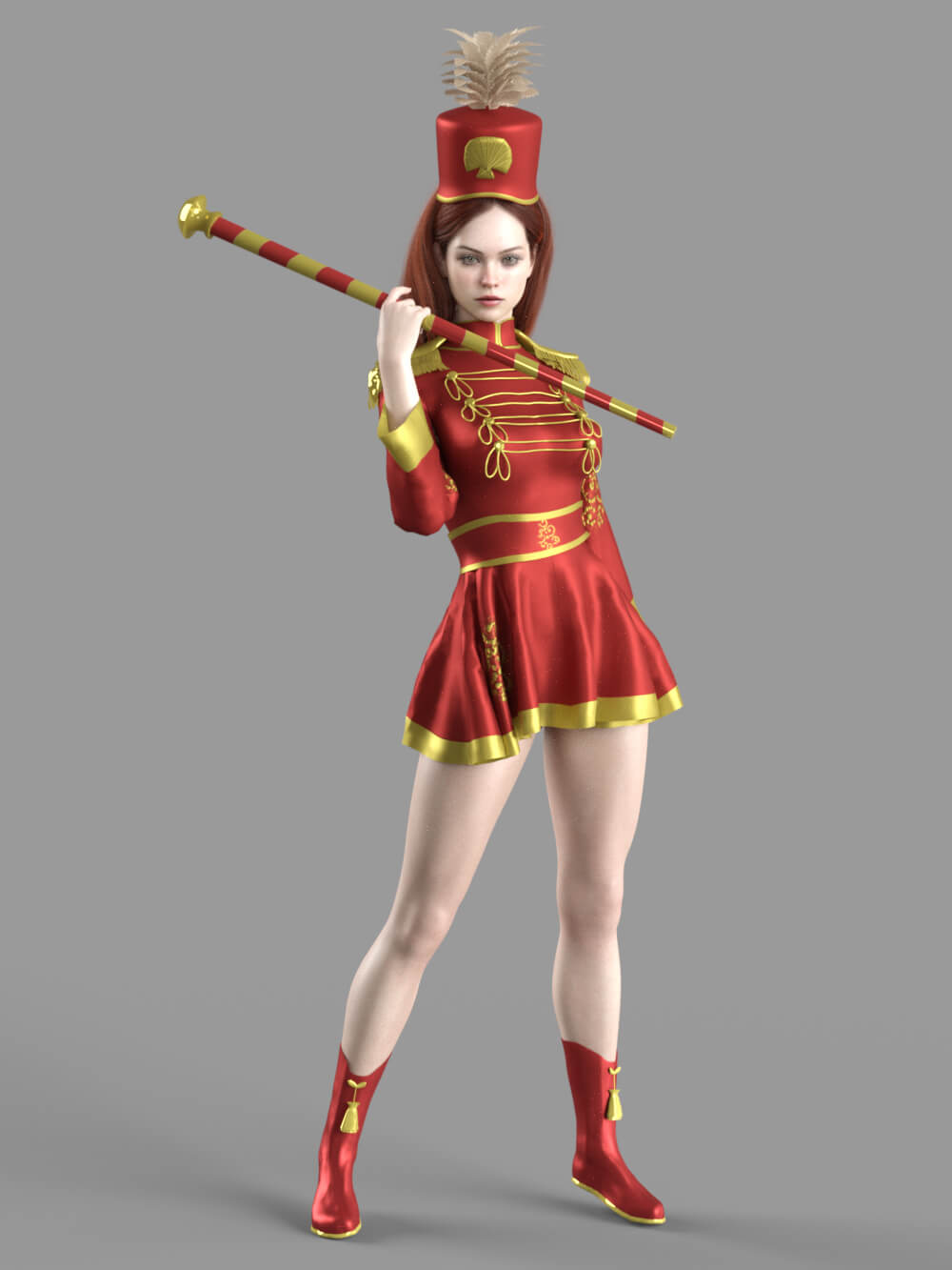 Nutcracker Majorette Outfit for Genesis 8 Female - Daz Content by sunreiz