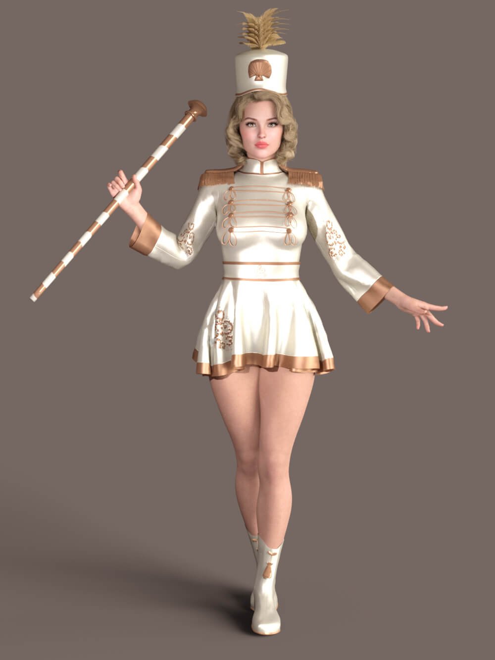 Nutcracker Majorette Outfit for Genesis 8 Female - Daz Content by sunreiz