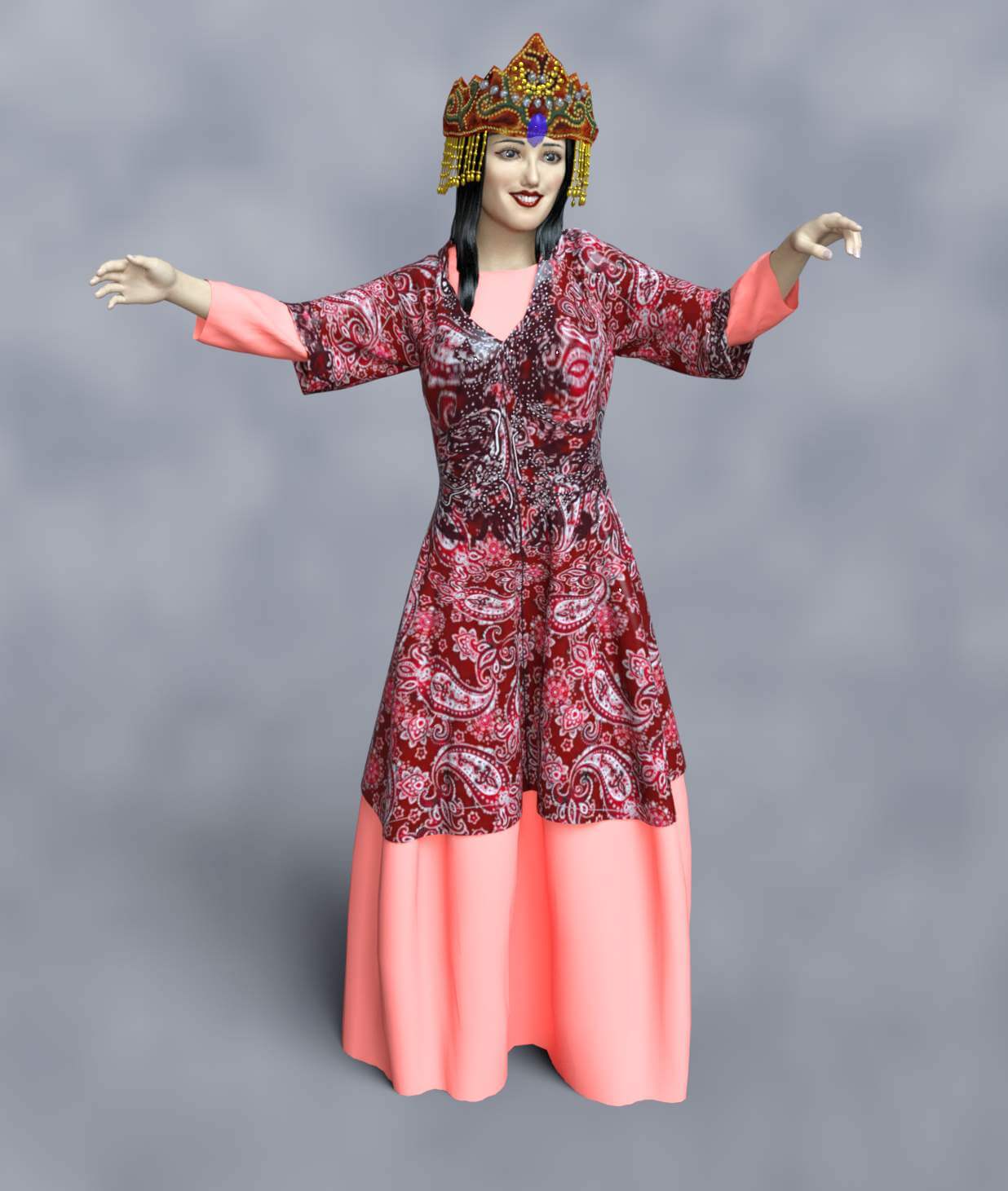 Uighur Turkic Outfit For Genesis 8 Female - Daz Content by sunreiz