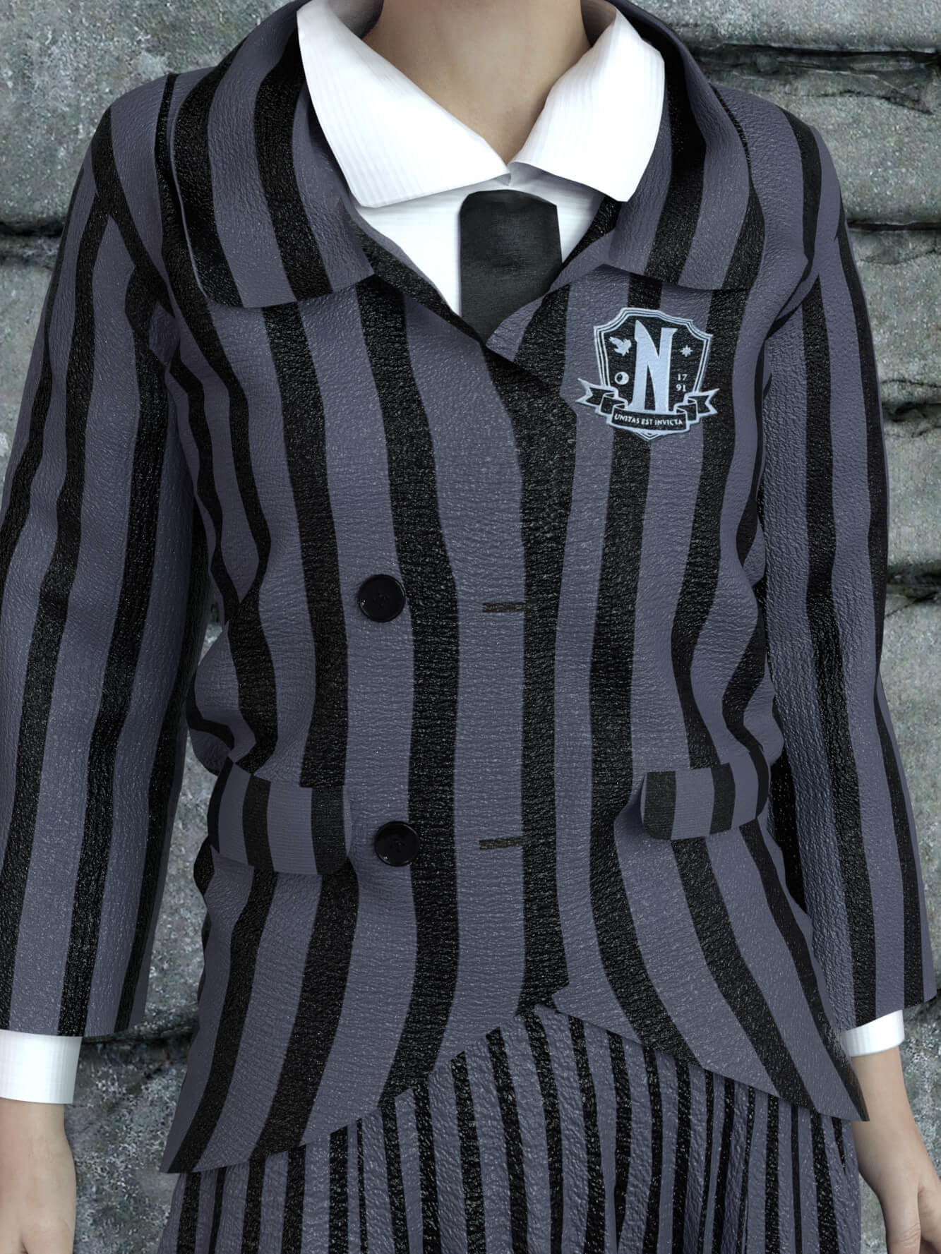 Wednesday Uniform for Genesis 8 Female - Daz Content by sunreiz