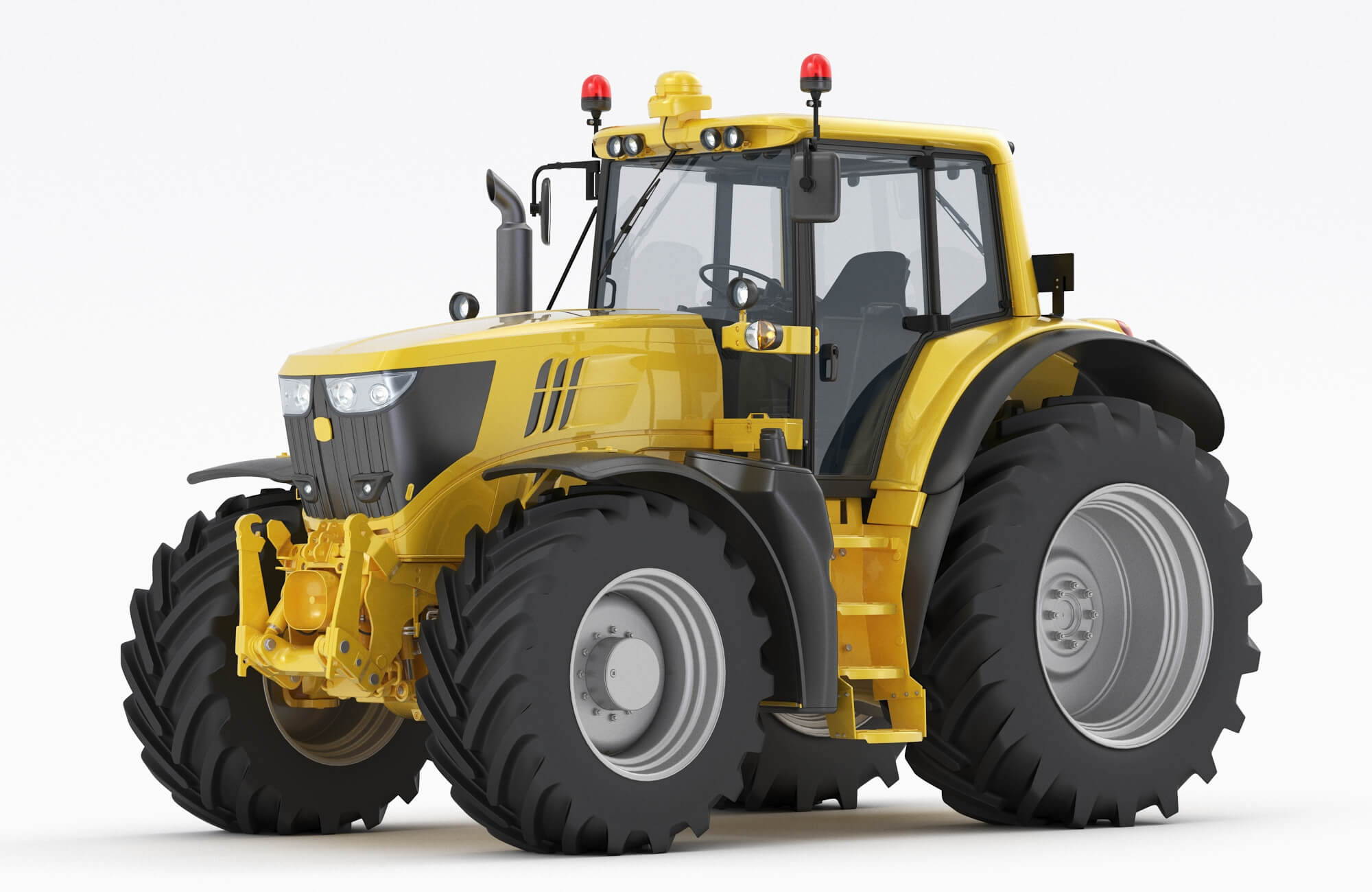 Farm Tractor 01 - 3D Model by Sunshing