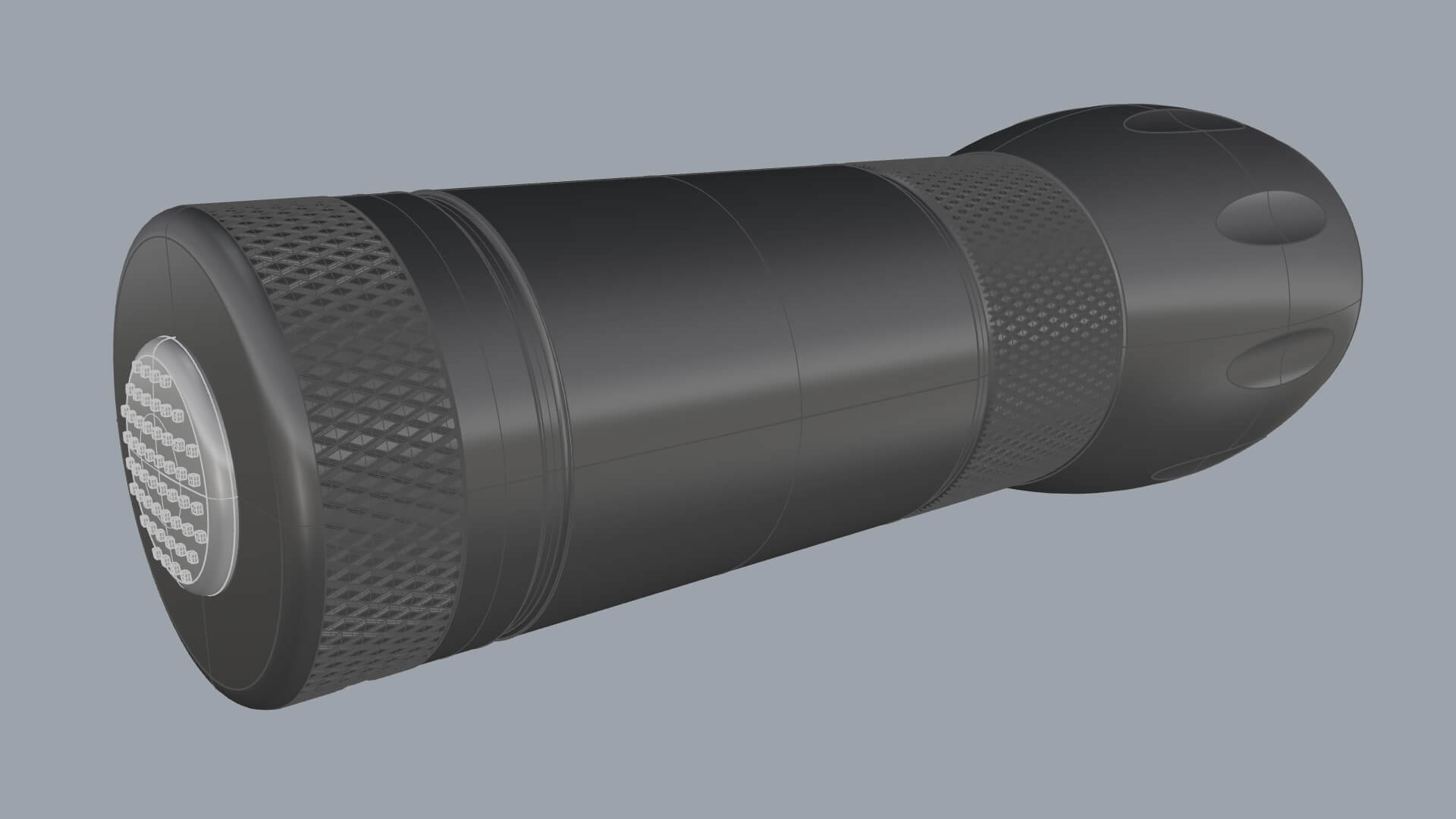 Flashlight with Inner Workings 03 - 3D Model by Sunshing