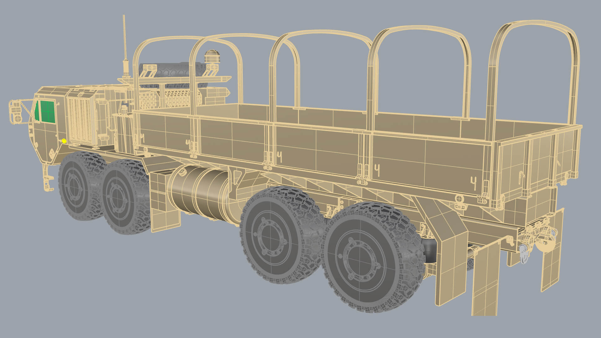 HEMTT A4 Cargo Truck - 3D Model by Sunshing